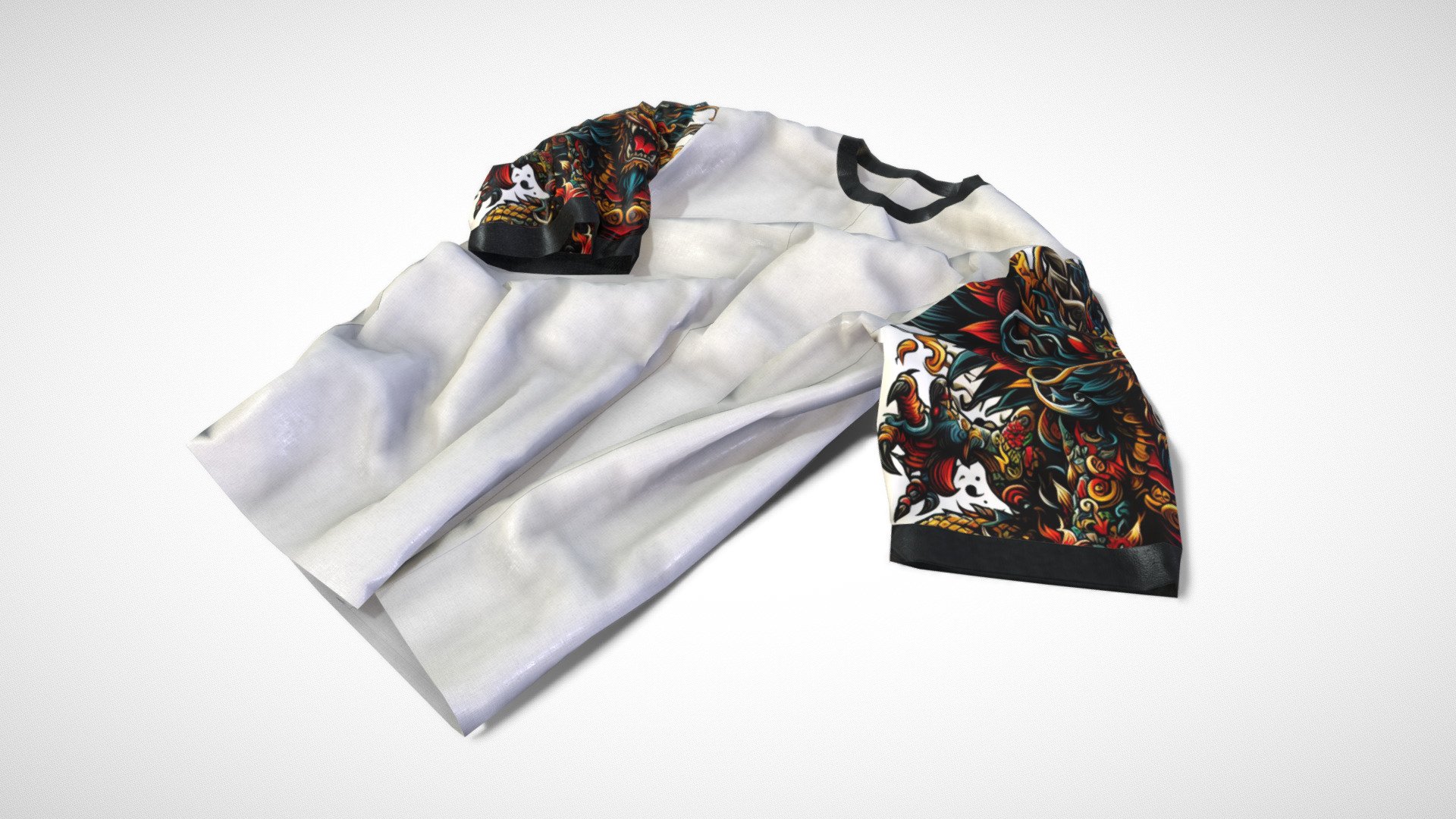 Loose clothing T shirt Game Ready Low Poly - Buy Royalty Free 3D model ...