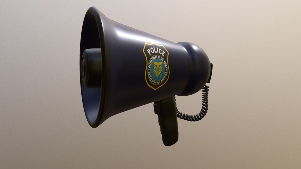 Megaphone - 3D model by zogorman [f7afd25] - Sketchfab