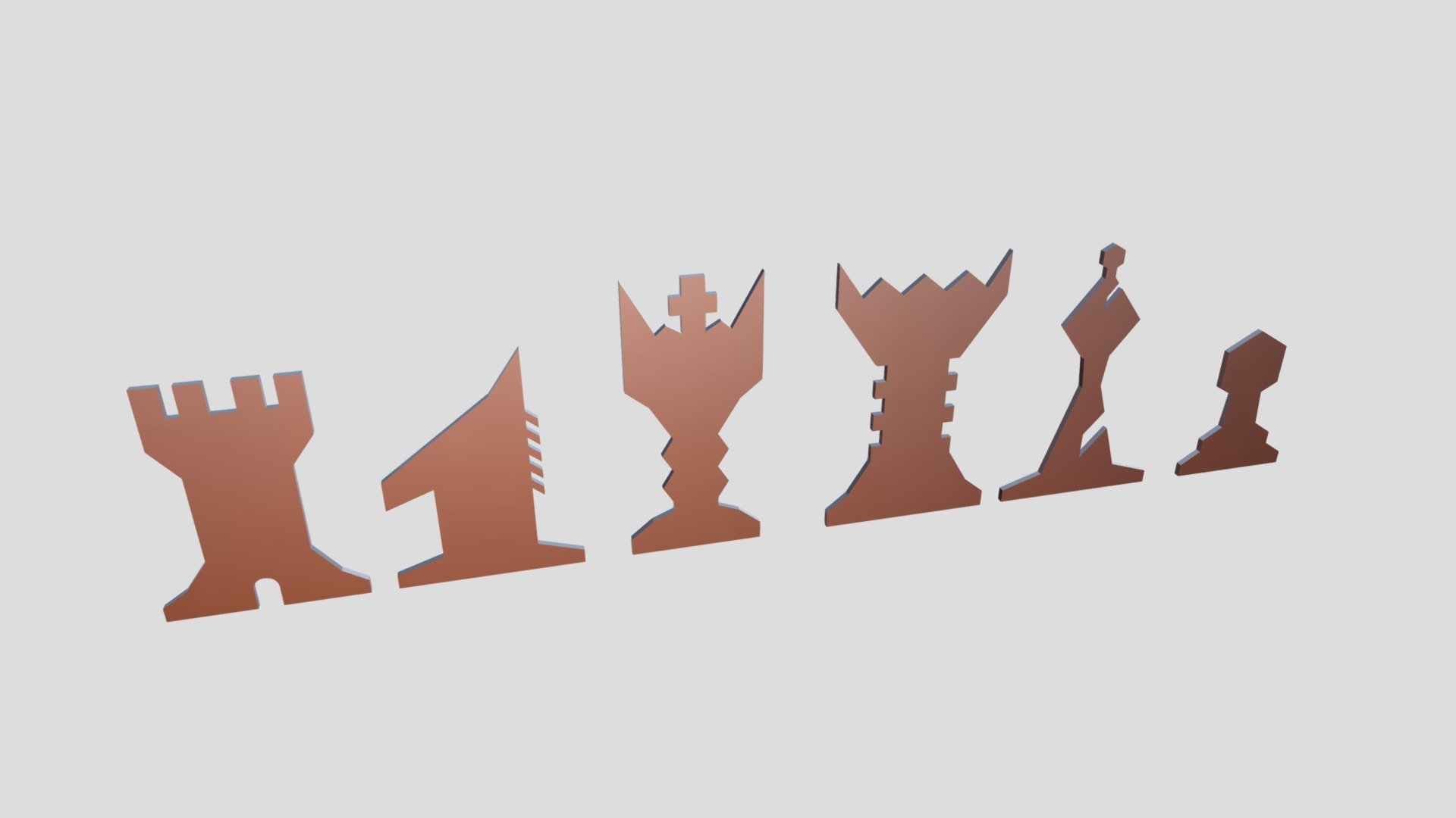 Simple 2d Chess Piece assets - Download Free 3D model by Trockk ...