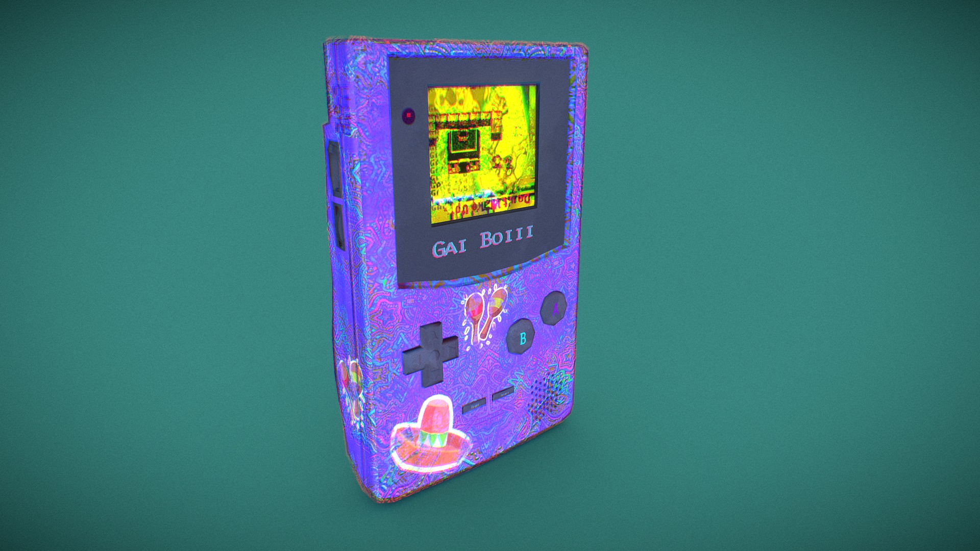 Cursed GameBoy - 3D model by Marcus Rain Skoog (@mistrain) [f7b2a0d ...