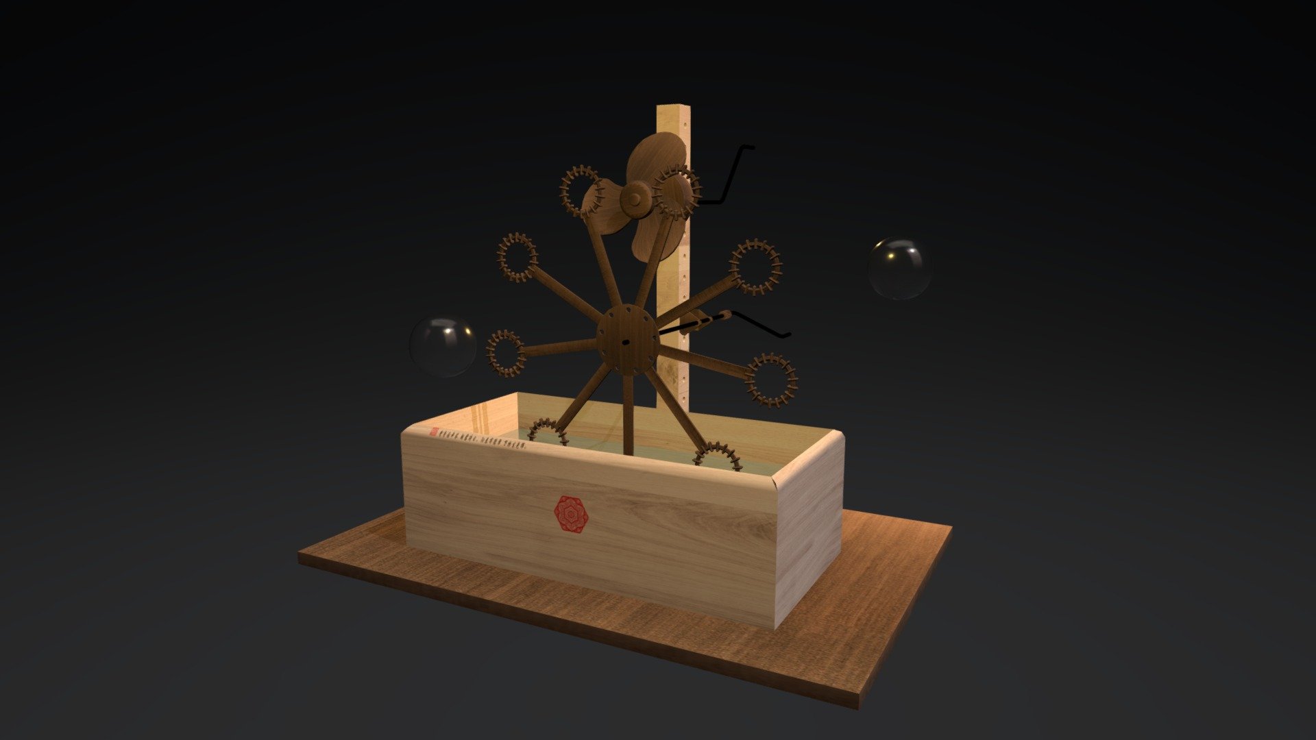 Hand crank bubble machine - 3D model by sheu129 [f7b5f92] - Sketchfab
