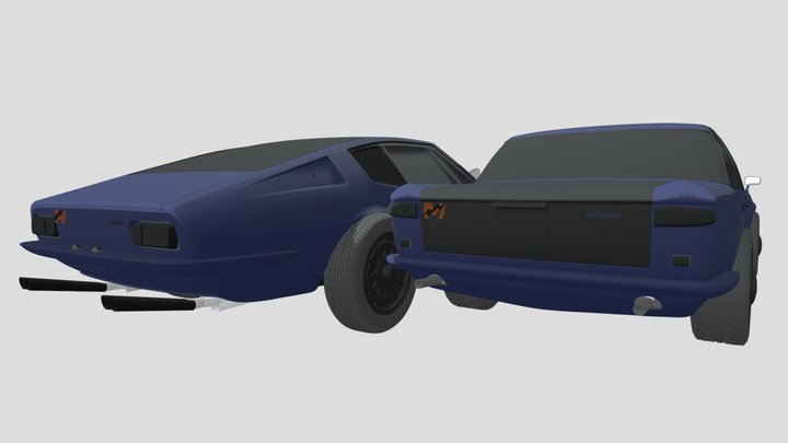 Drag-car 3D models - Sketchfab