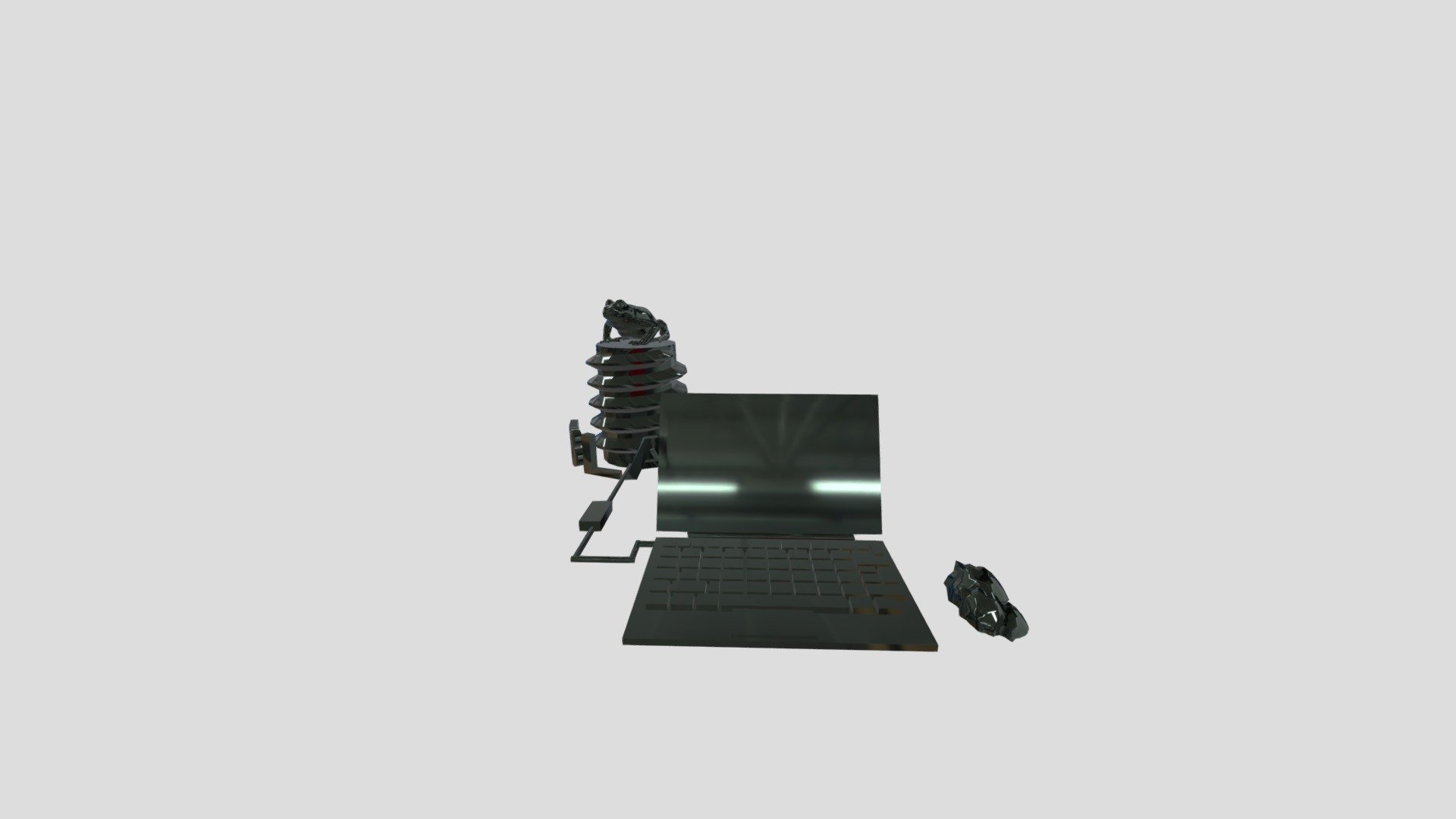 computer (1) - 3D model by talha_11 [f7b8098] - Sketchfab