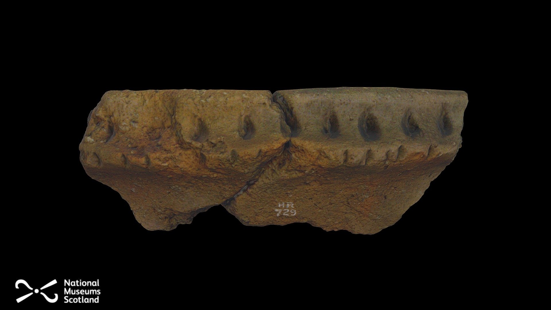 Decorated rim sherd, Galson, Lewis - 3D model by National Museums ...