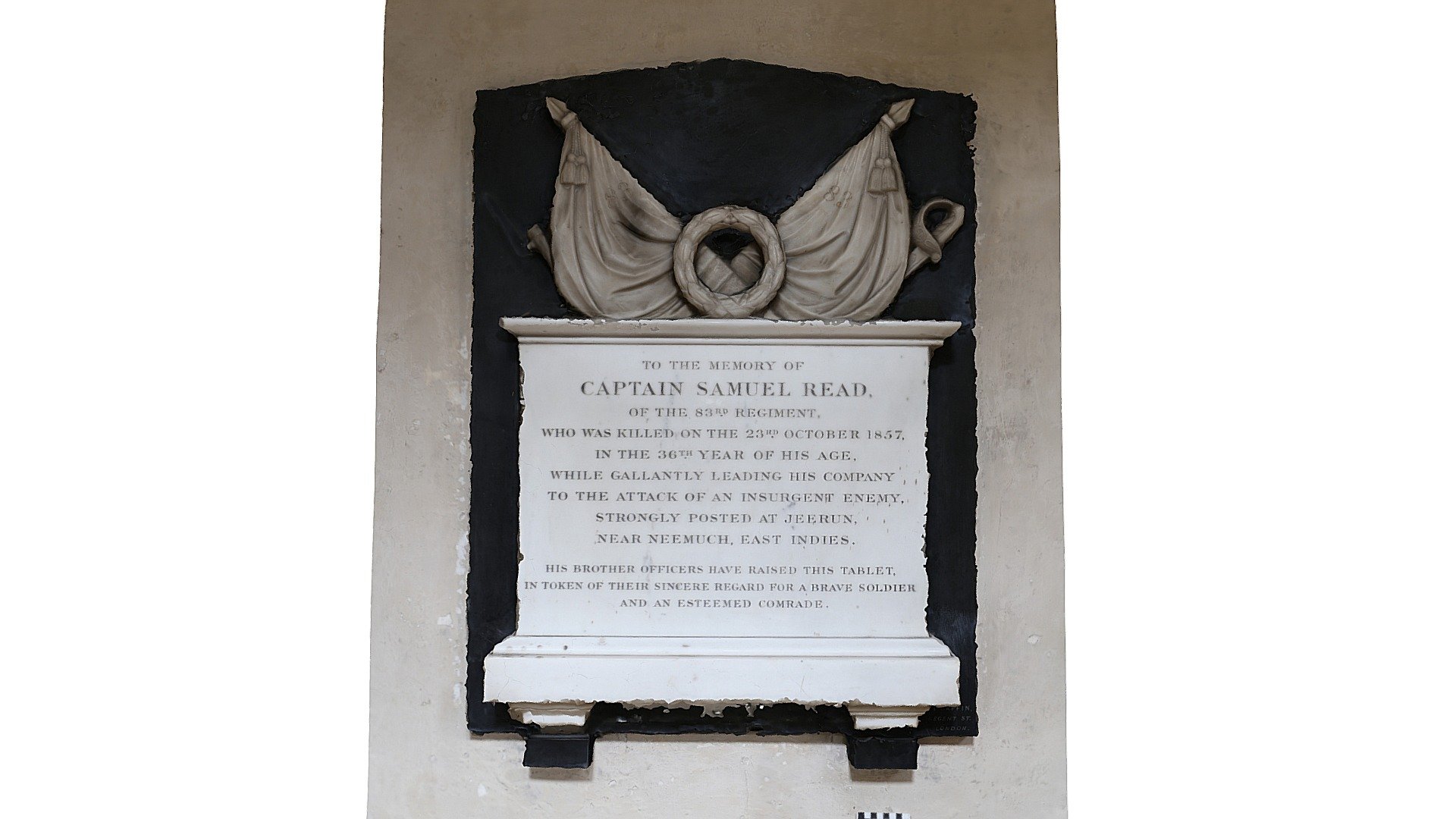Cpt Samuel Read memorial d.1857* - 3D model by Rochester Cathedral ...