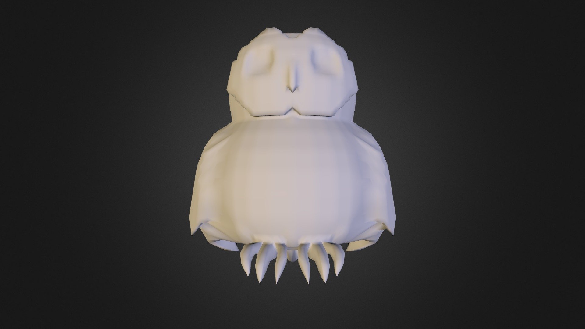 Textureless Owl - 3D model by myrtil [f7baf65] - Sketchfab