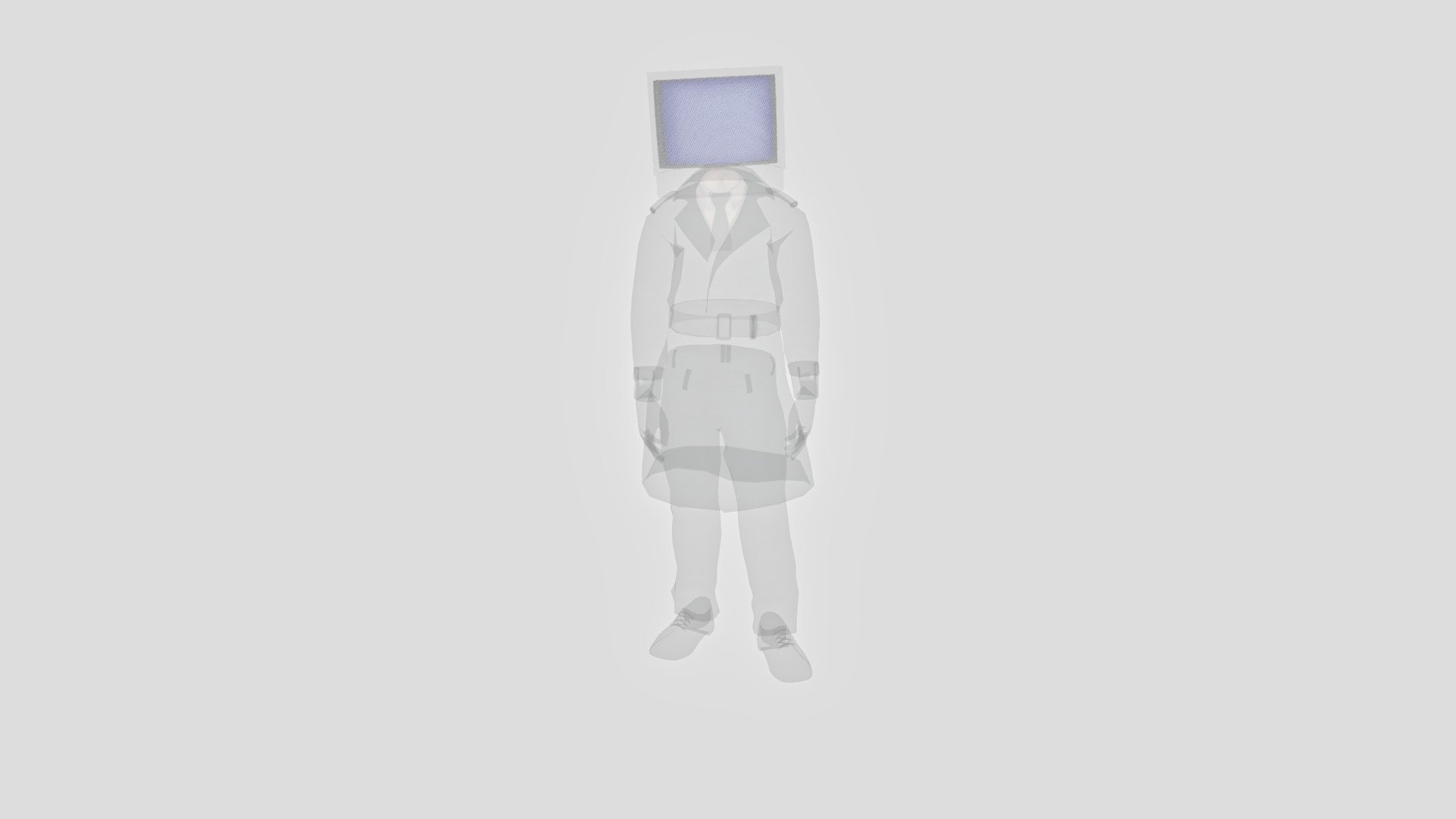 ghost tv man - Download Free 3D model by Jeff for no reason. (@The-that ...
