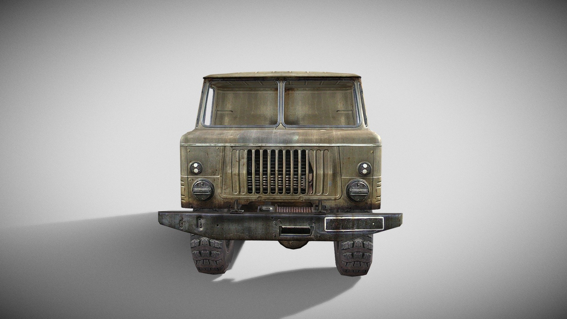 Rigged Gaz-Uaz 66 Truck 3D model - Download Free 3D model by ...