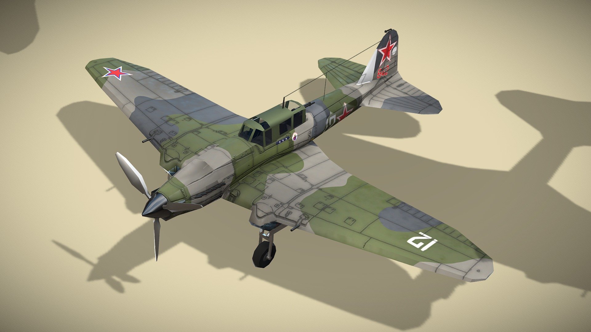 Ilyushin IL-2 Sturmovik - Buy Royalty Free 3D model by NETRUNNER_pl ...