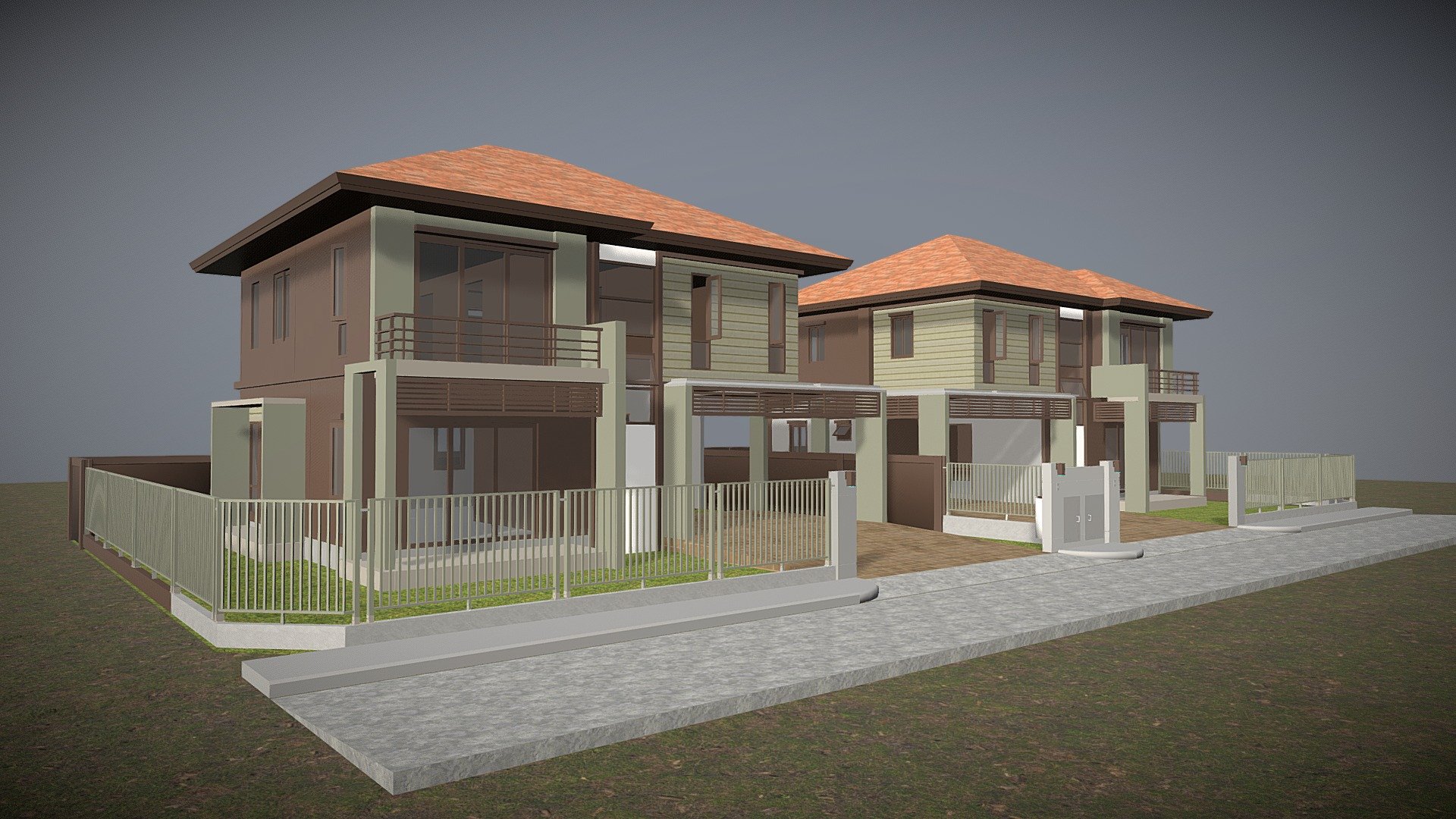 House 2212 - Buy Royalty Free 3D model by Jinda (@jindaarch) [f7c10c4 ...