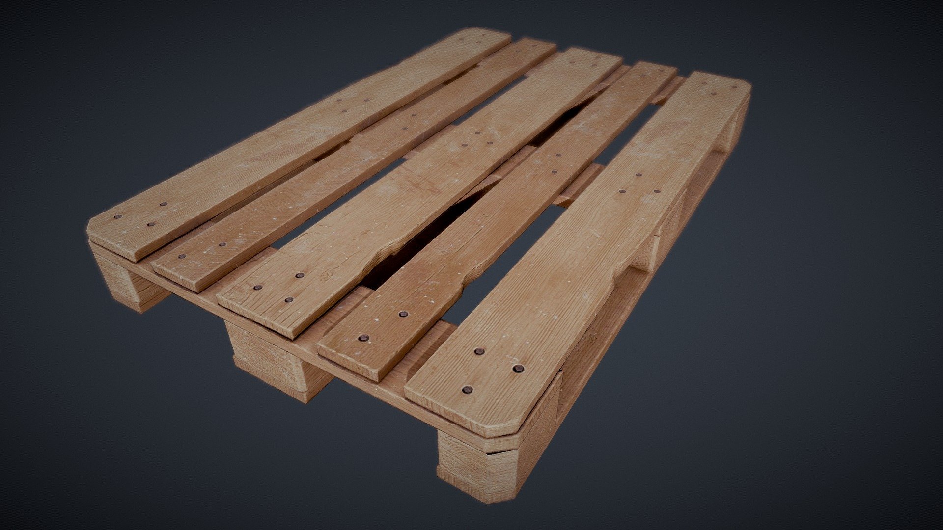 Wooden pallet - 3D model by bilyavska.lyudmila [f7c3307] - Sketchfab
