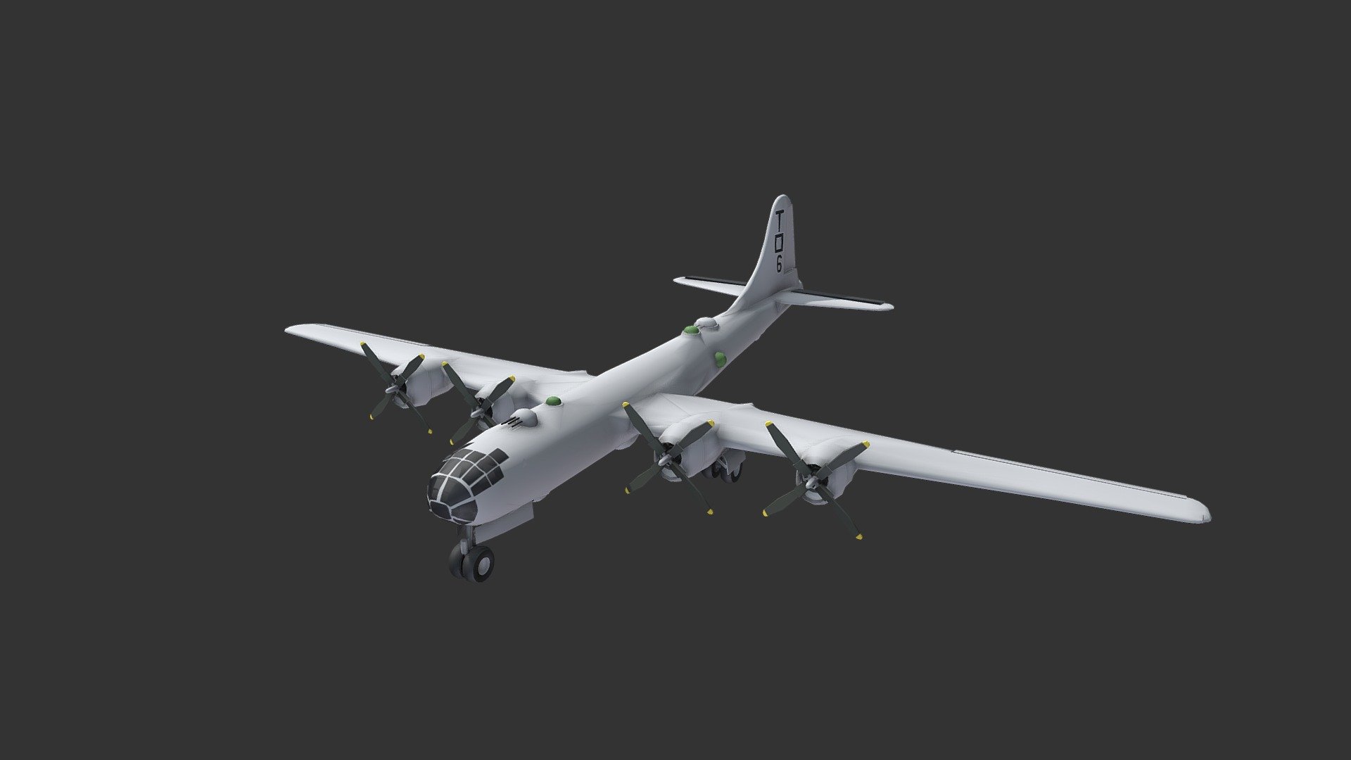 Boeing B-29 - Buy Royalty Free 3D model by 3djobteam [f7c436e ...
