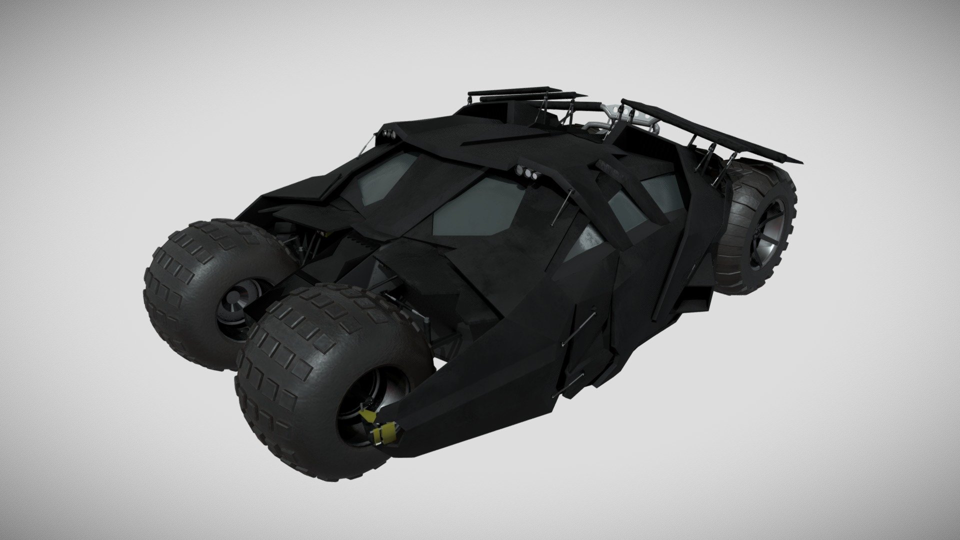 C.Nolan's Batmobile - 3D model by intarisart [f7c5312] - Sketchfab
