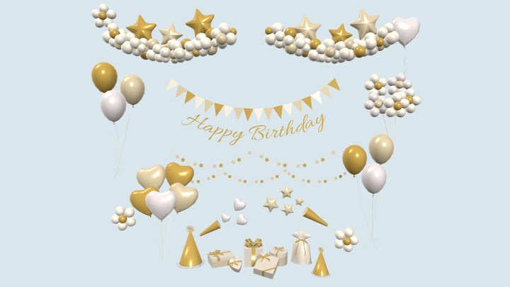 Birthday 3D models - Sketchfab