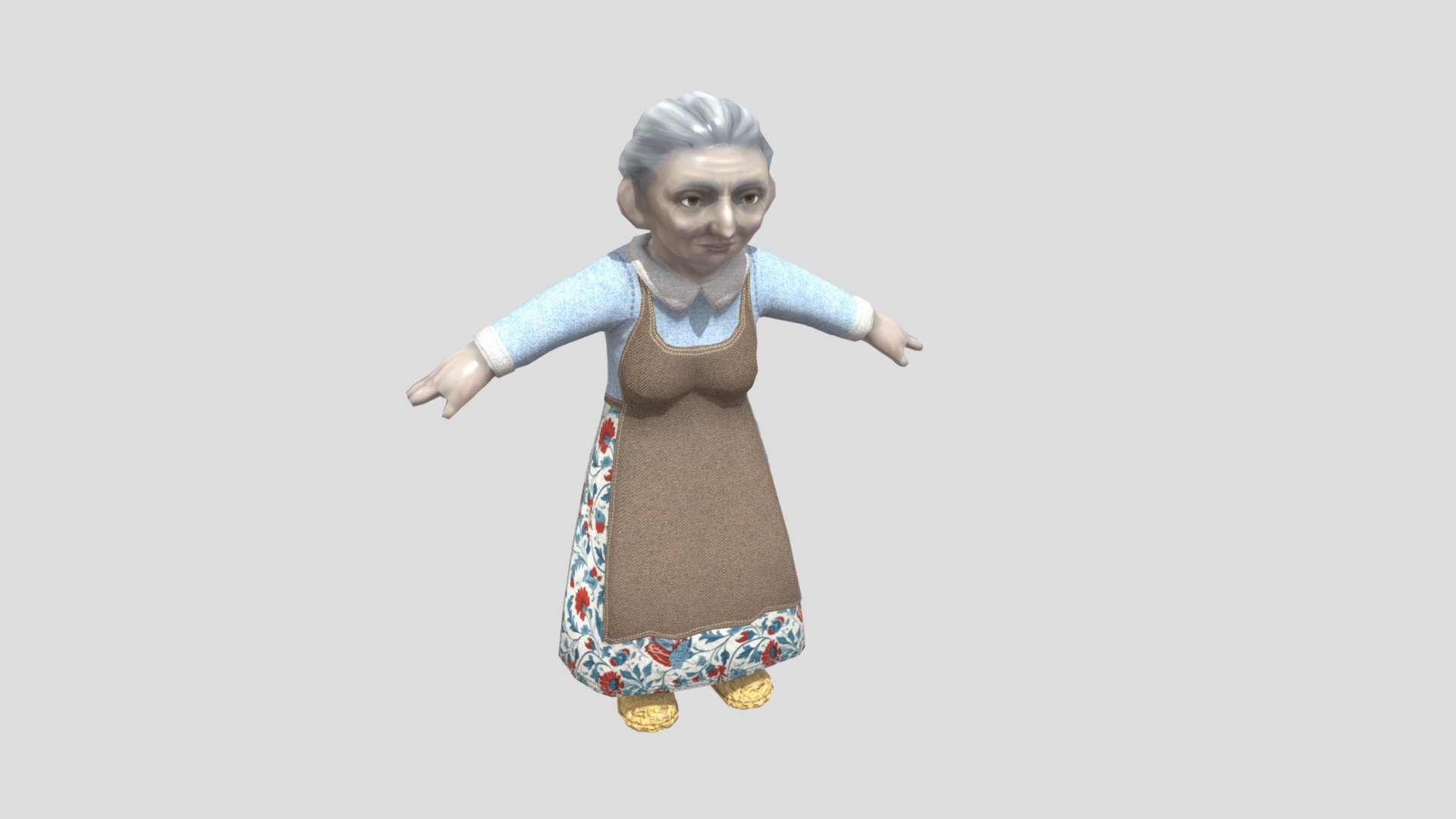 old woman - 3D model by forestiin (@forestiiin) [f7c7805] - Sketchfab