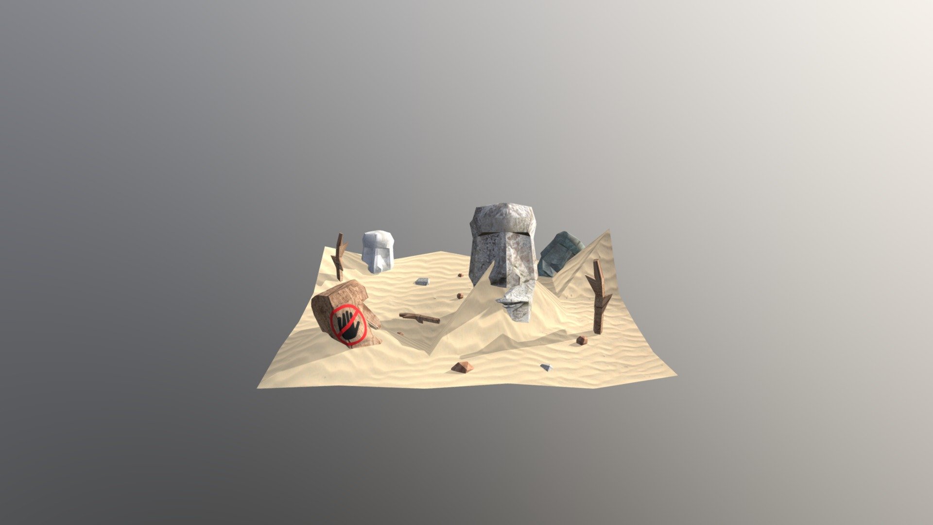 Moai - 3D model by qaq5487 [f7c95aa] - Sketchfab