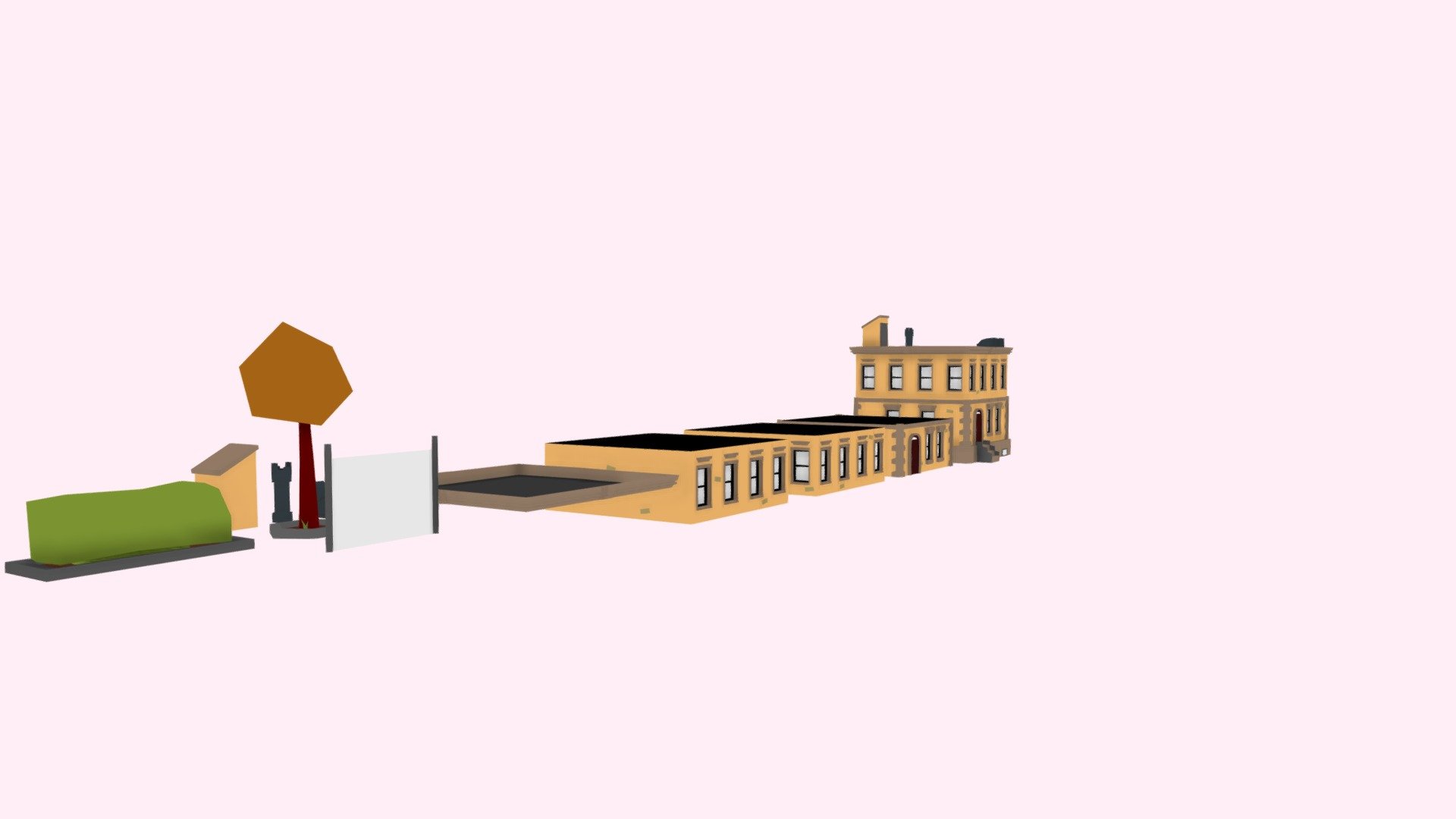 Modular Low-Poly House - Download Free 3D model by gluten ...