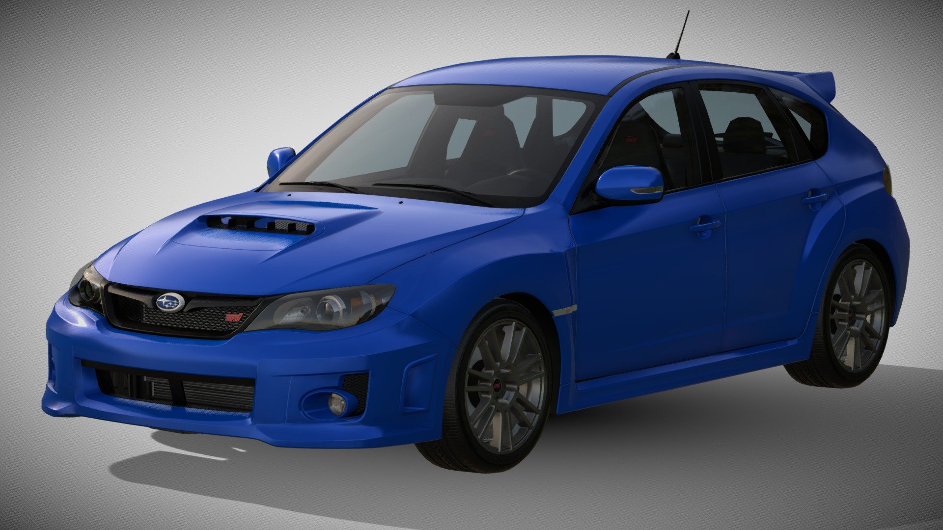 2011 Subaru Impreza WRX STI Hatchback - Download Free 3D model by Ddiaz ...