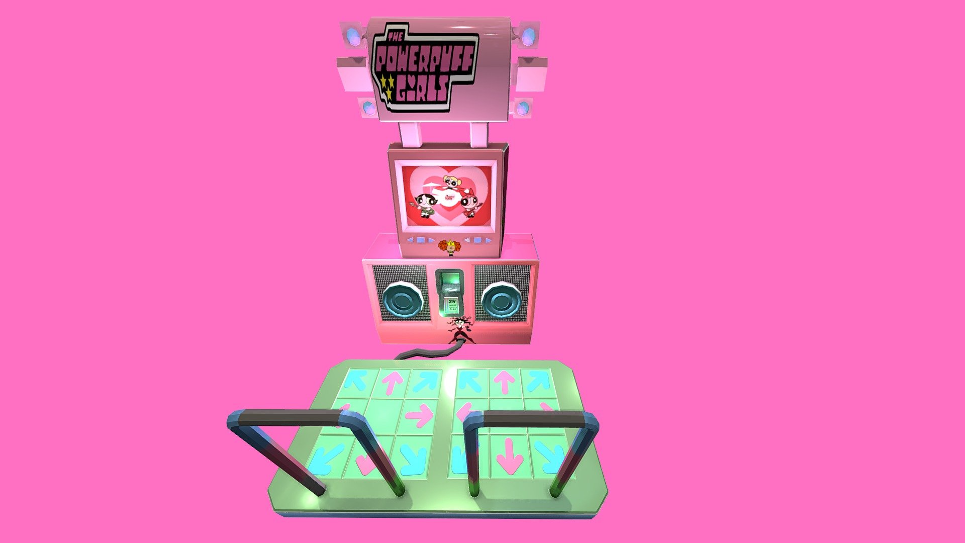 Powerpuff Girls Dance Machine (New) - 3D model by Victoria Monzi ...
