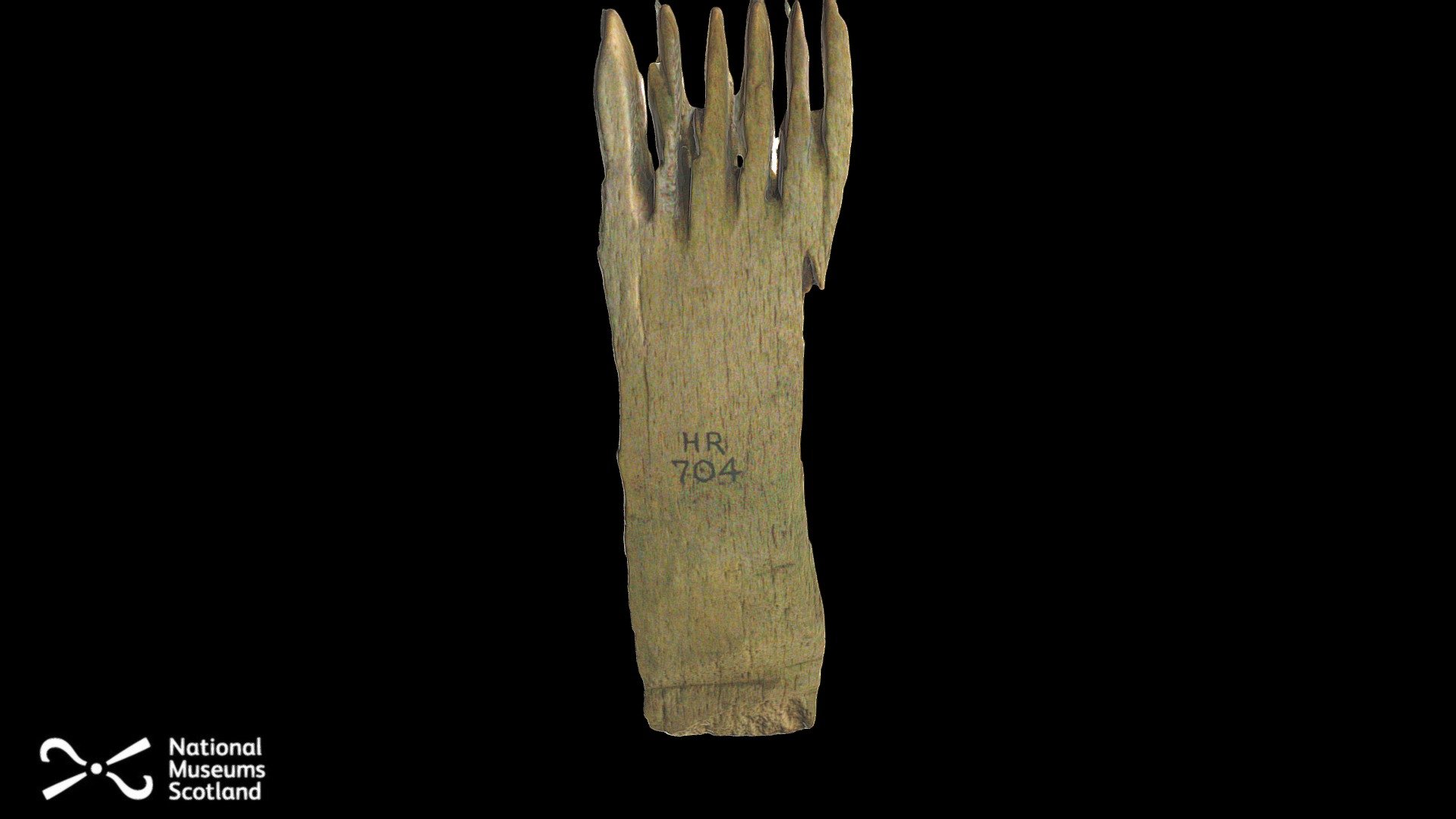 Iron Age long-handled comb, Galson, Lewis - 3D model by National ...