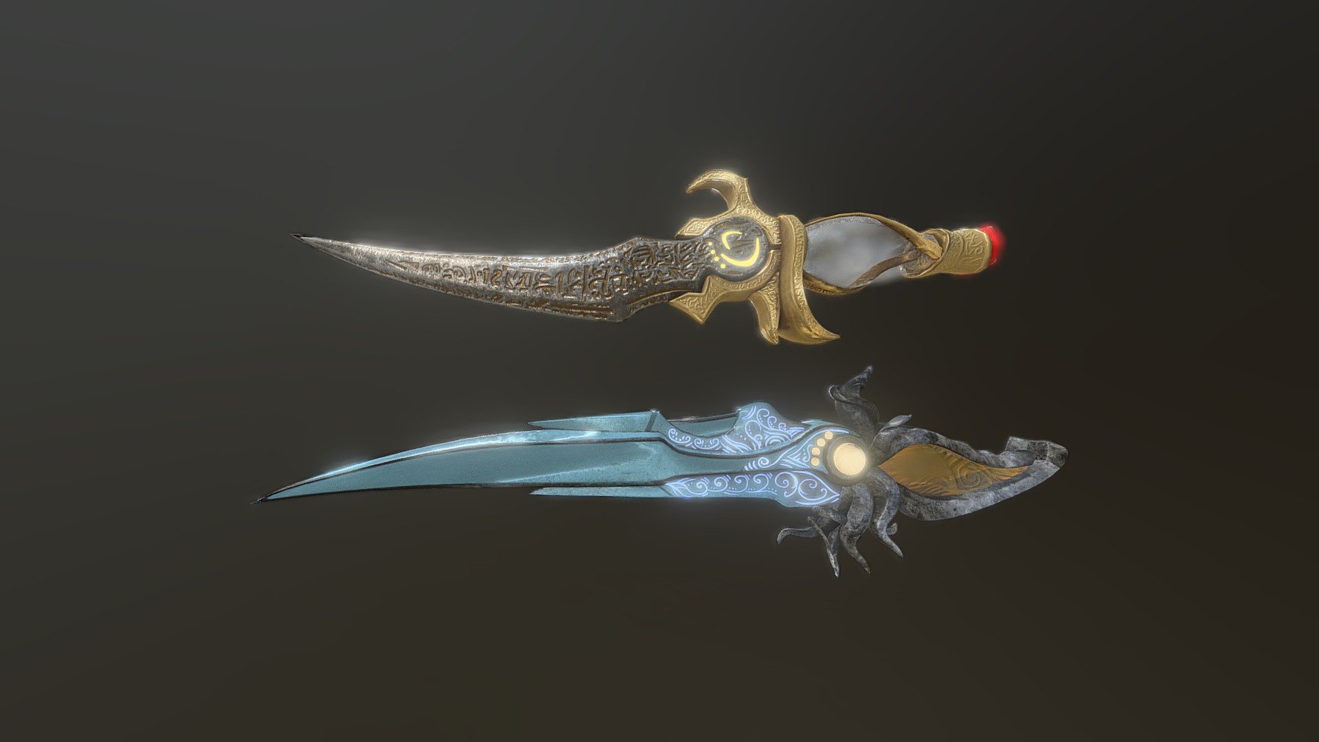 Daggers of time - 3D model by Raiden (@raiden_x) [f7d02b8] - Sketchfab
