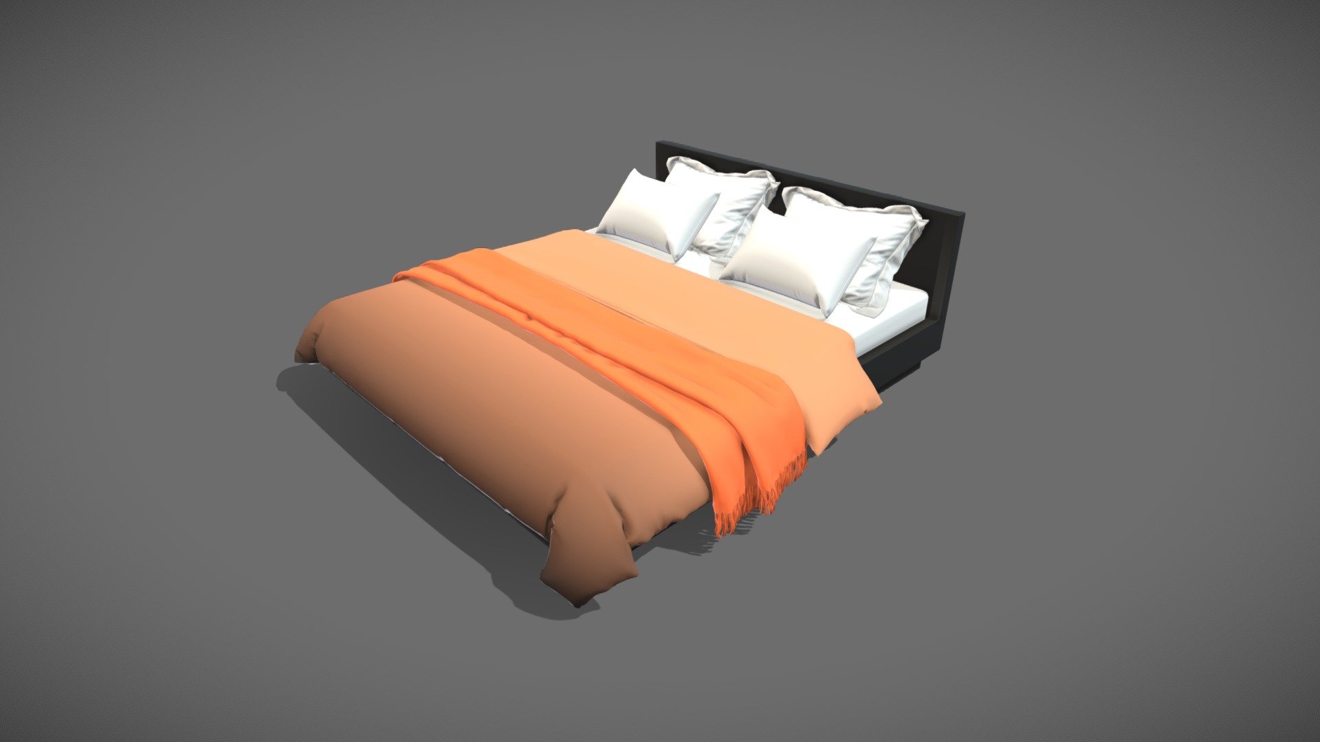 Interior Collection - Double Bed - 3D model by nappin (@nappin.1bit ...