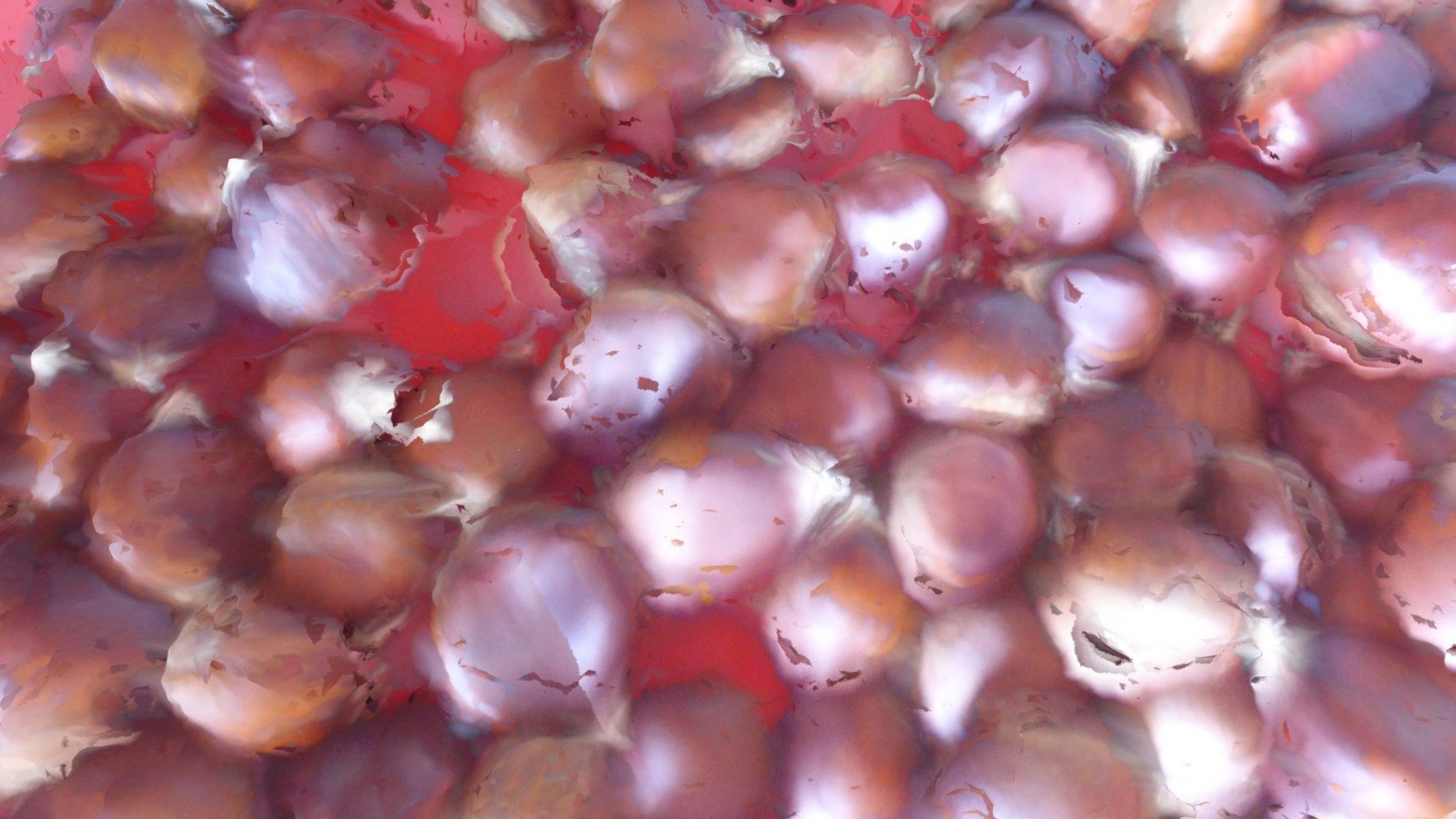 Chestnuts over red - 3D model by Luis (@habitainer) [f7d589d] - Sketchfab