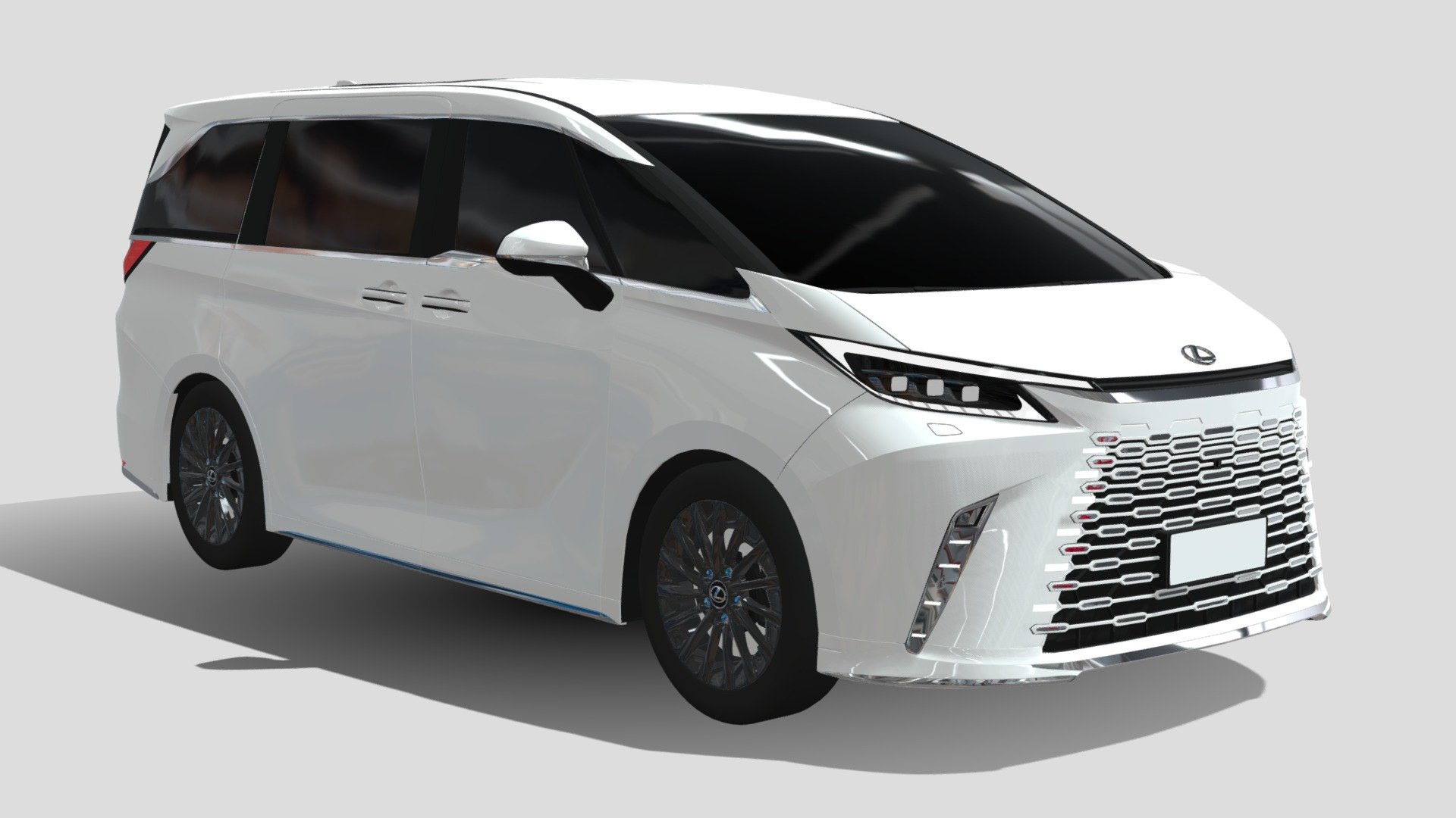 2024 Lexus LM350h AWD - 3D model by Raysh (@Raysh_.) [f7d5a9e] - Sketchfab