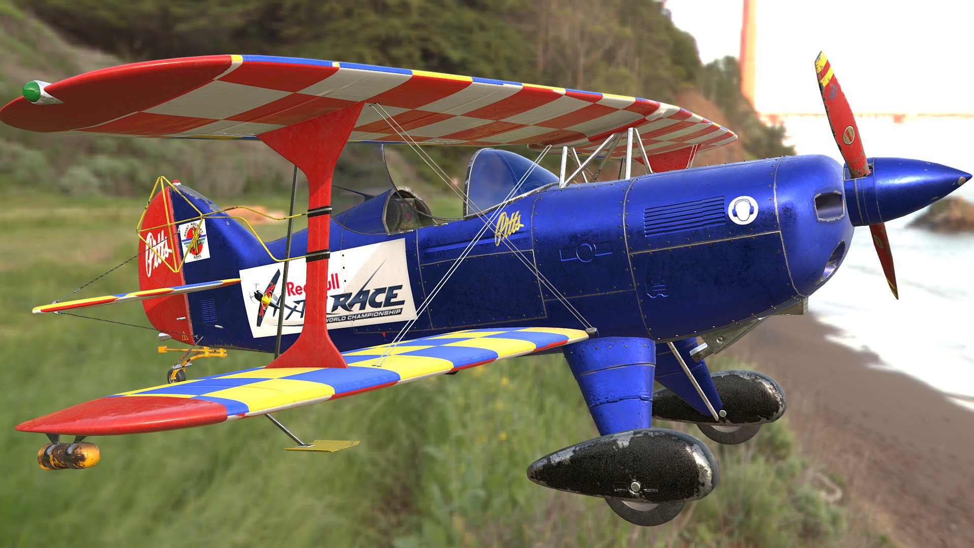 Pitts Special Stuntplane Air Race - 3D model by Bytefactory3D [f7d5f0d ...