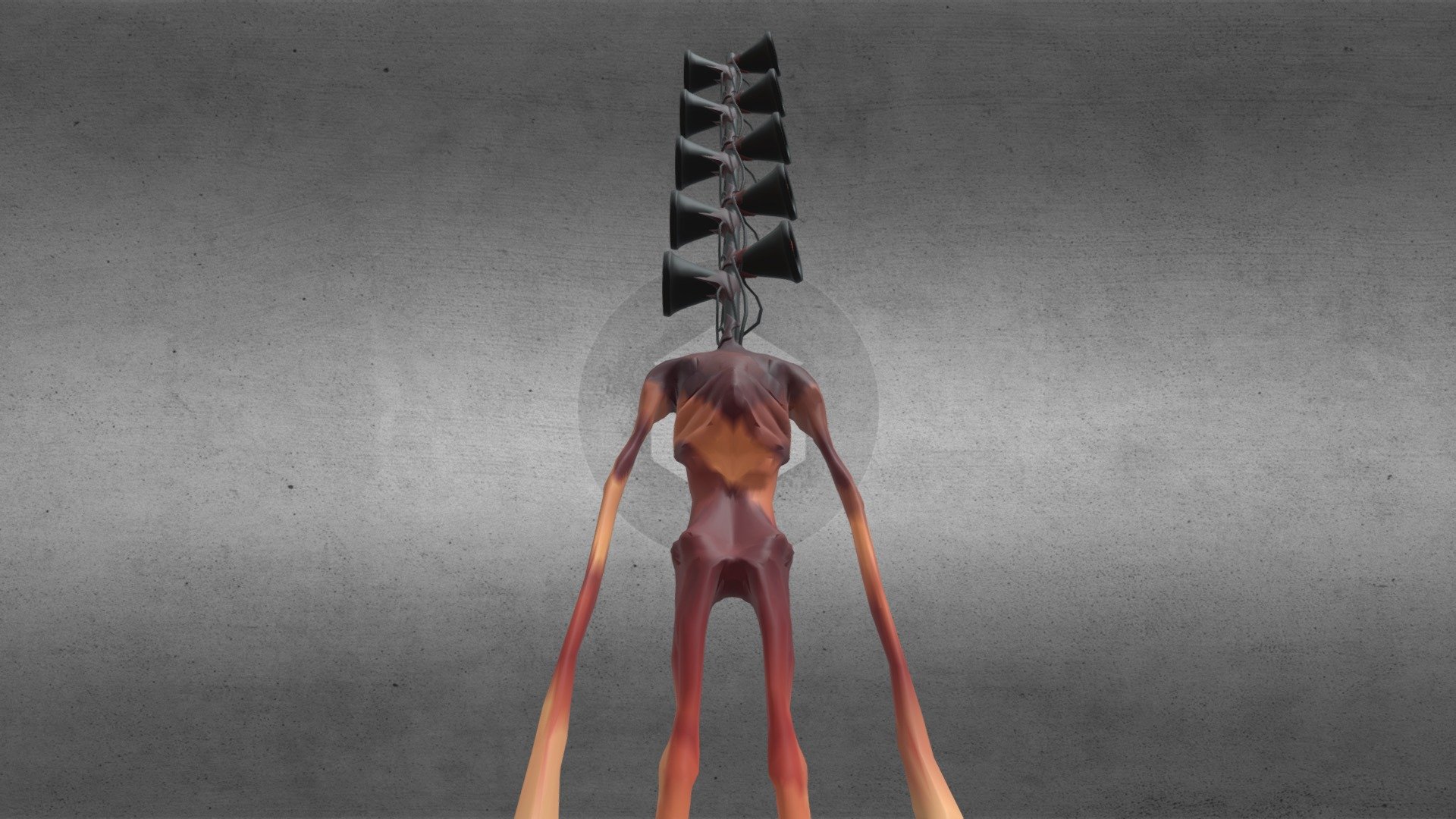 Siren Head With 10 Head - Download Free 3D model by Poopo192 🎃👻 ...