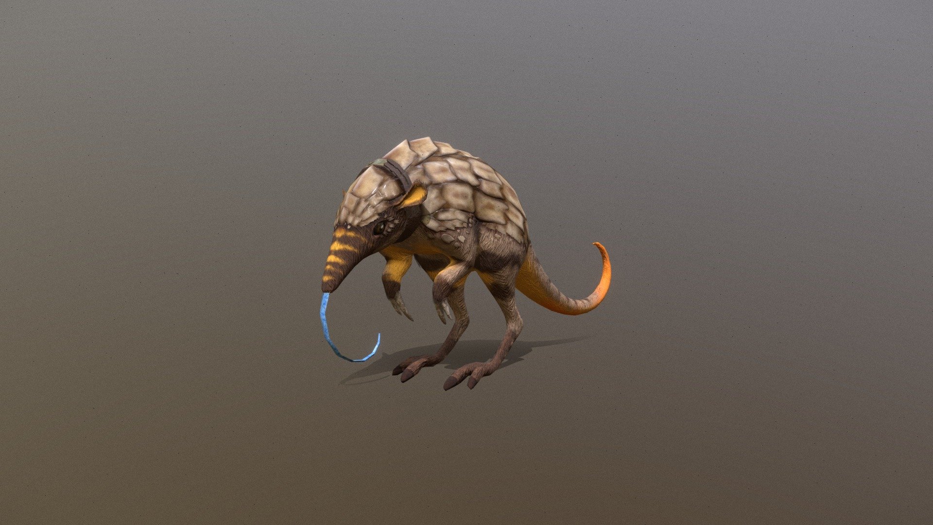 Pangolin/Kangaroo-esque Creature - 3D model by tnjngy [f7d78fd] - Sketchfab