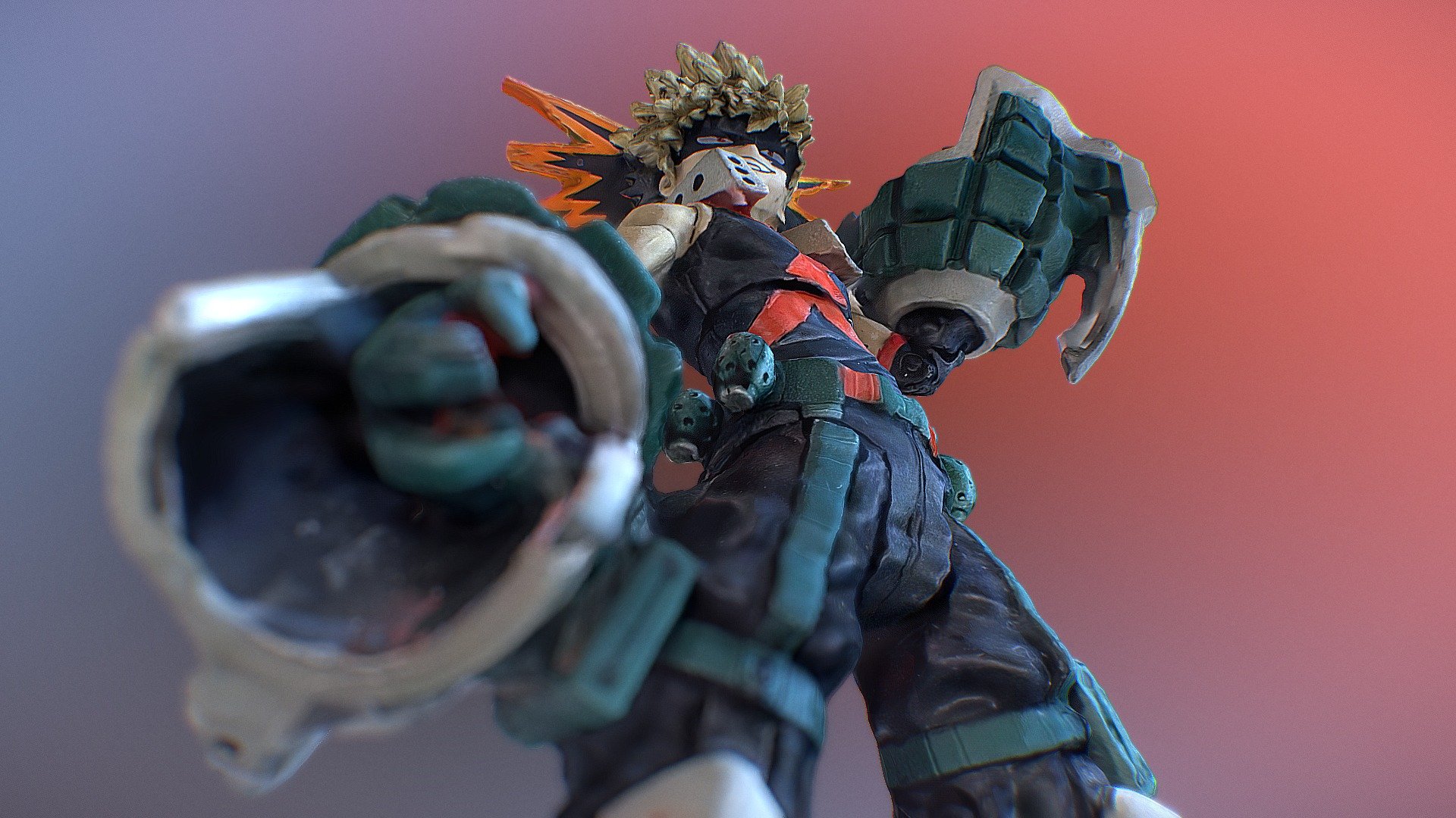 DAY 14 | Katsuki Bakugo - Download Free 3D model by Mario Rocha (@Mario ...