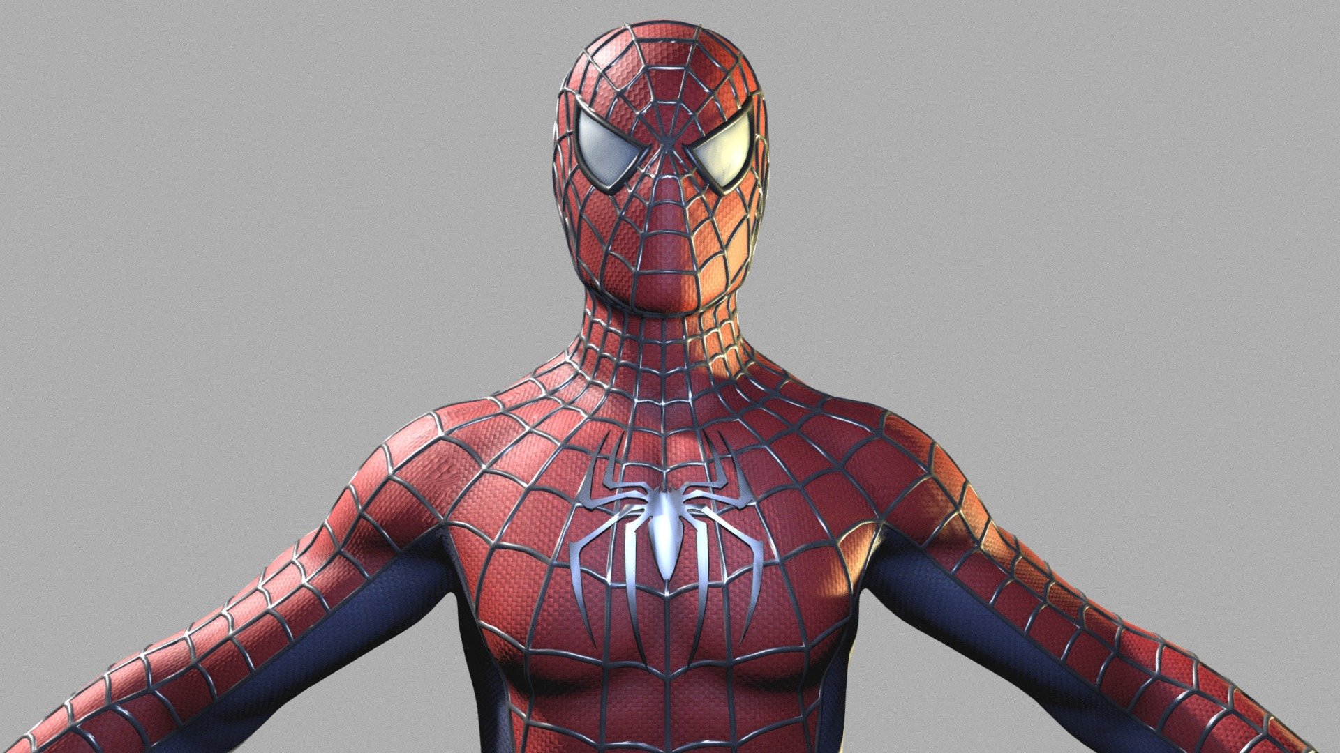 Spider-Man Sam Raimi suit FREE 3D model RIGED - Download Free 3D model ...