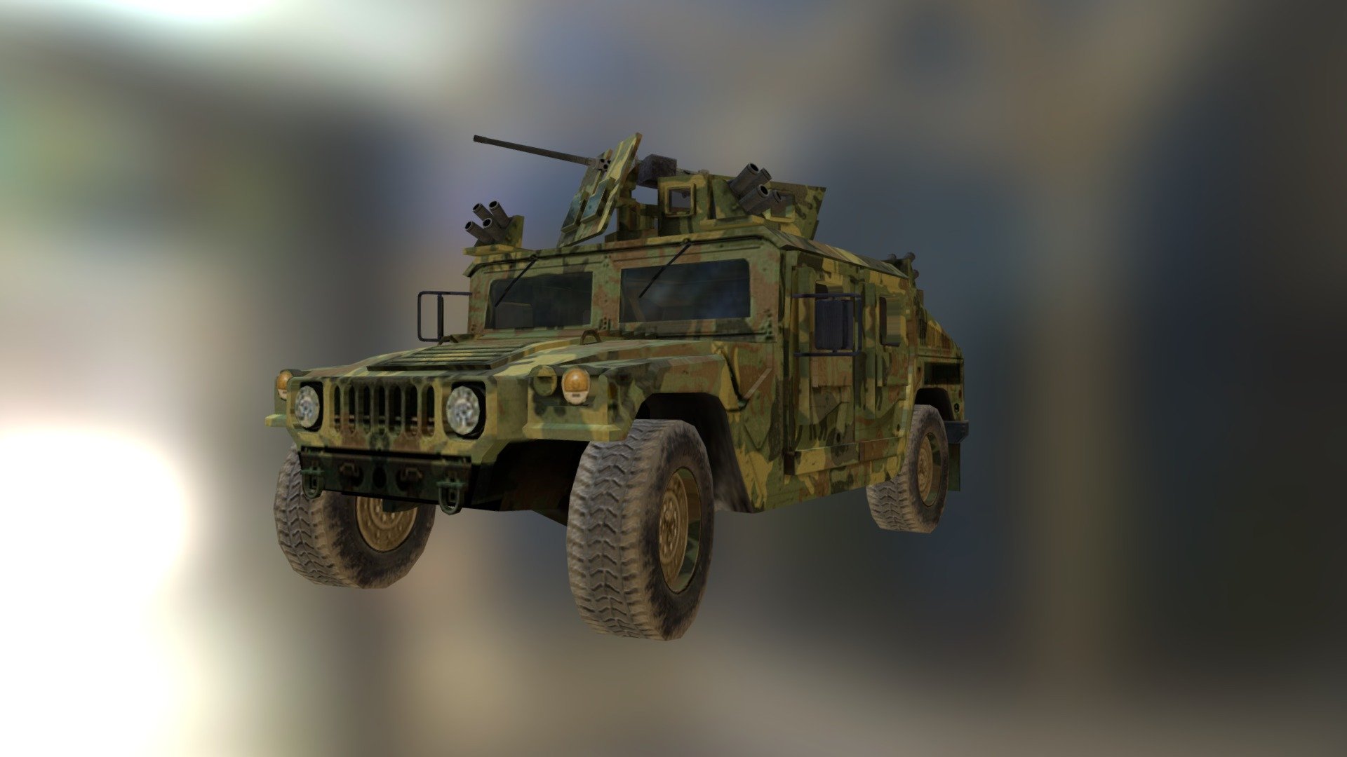 M1114 Hmmwv Catmo Flt - 3D model by kreationworks [f7dd54b] - Sketchfab