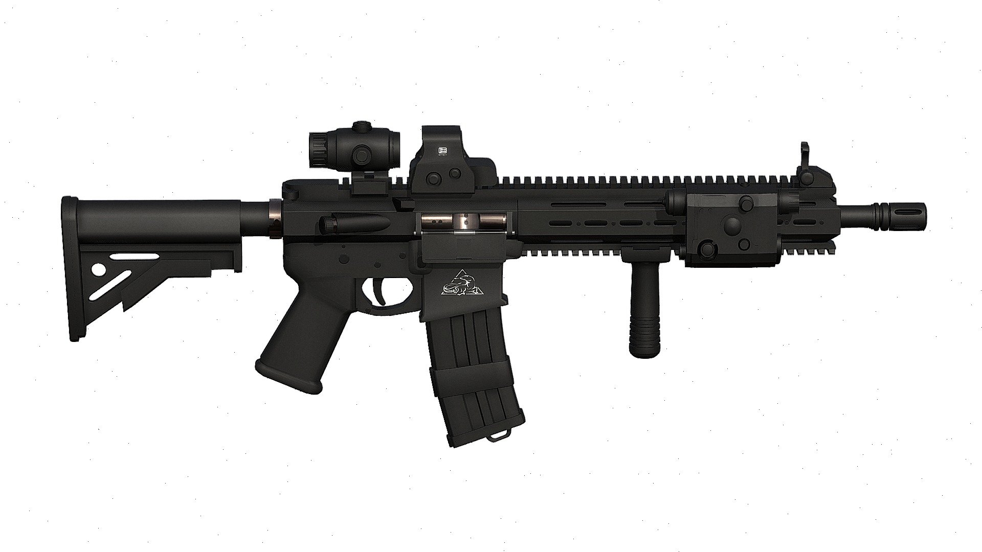 AR-15 Mod II - 3D model by momsboxtv [f7de05a] - Sketchfab