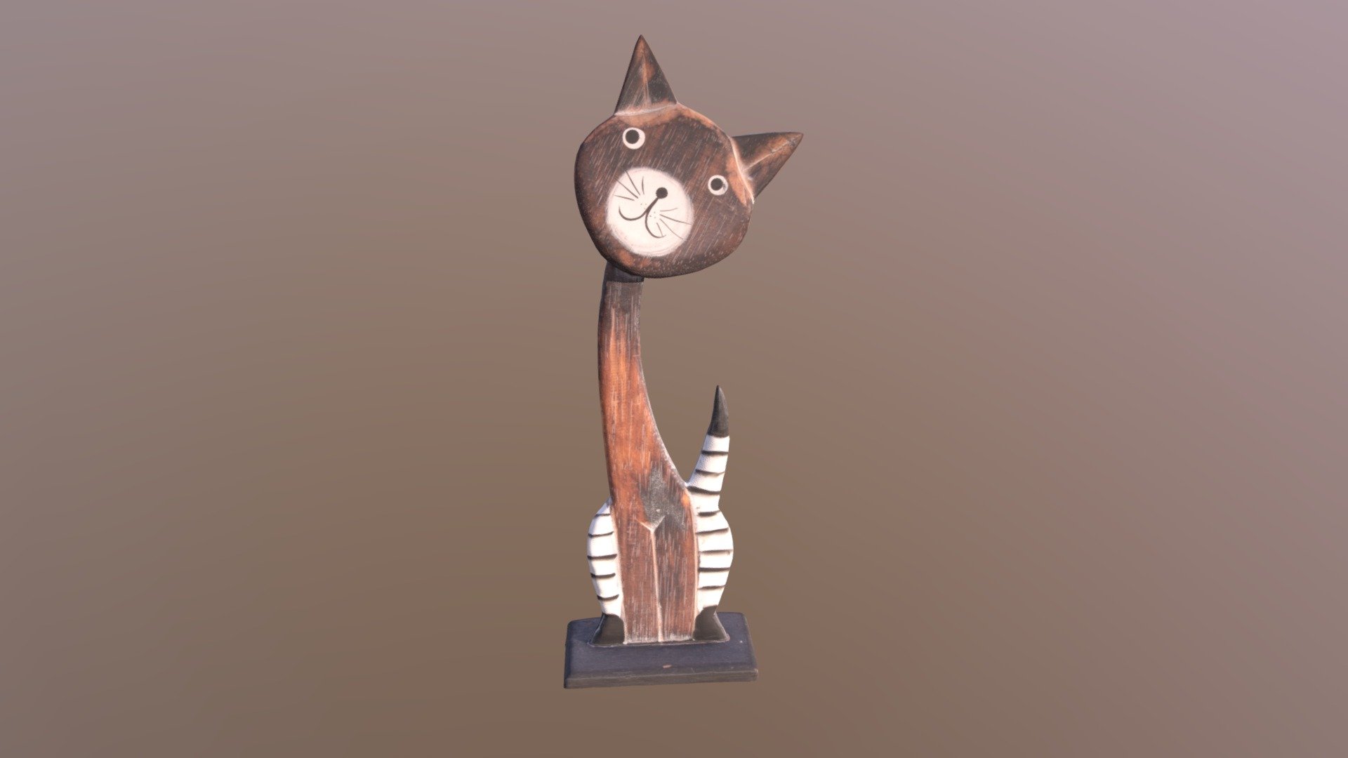 Wooden Cat - Download Free 3D model by rz [f7df07e] - Sketchfab