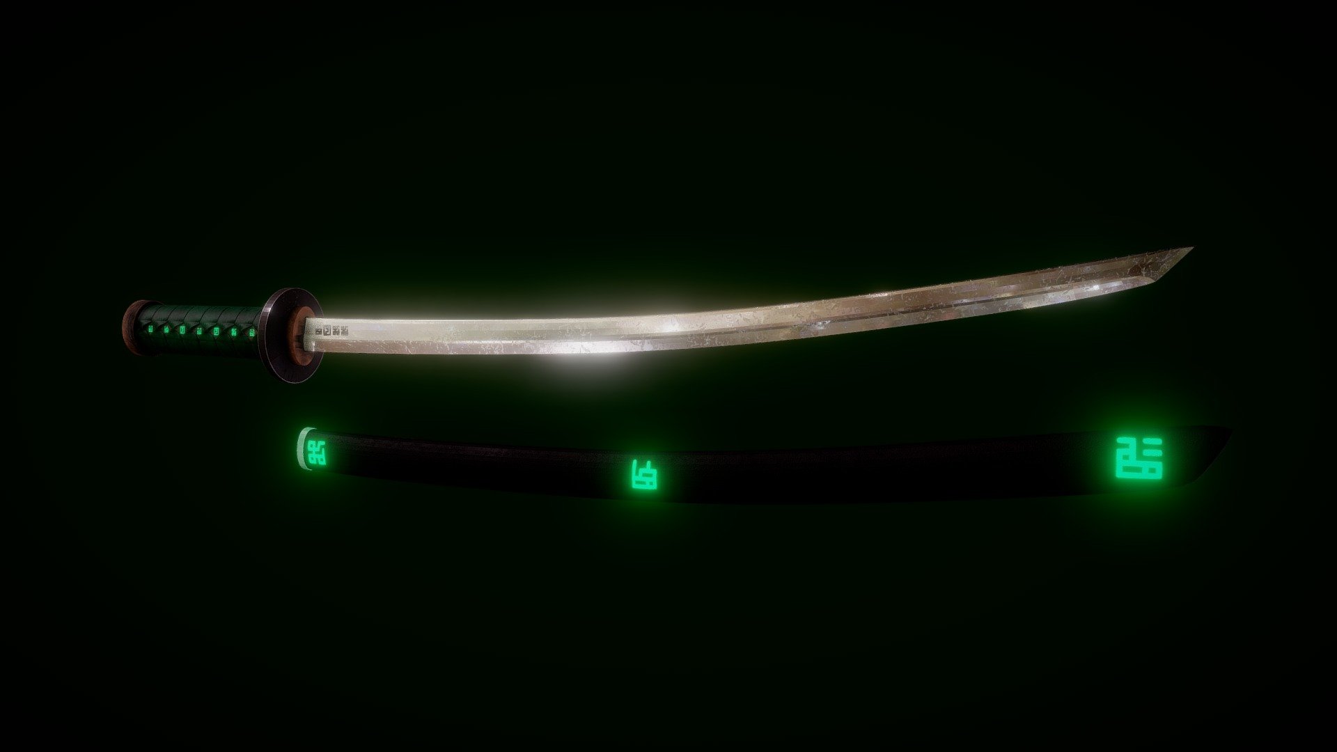 Dimensional Katana - 3D model by Primordialwave [f7dfe82] - Sketchfab