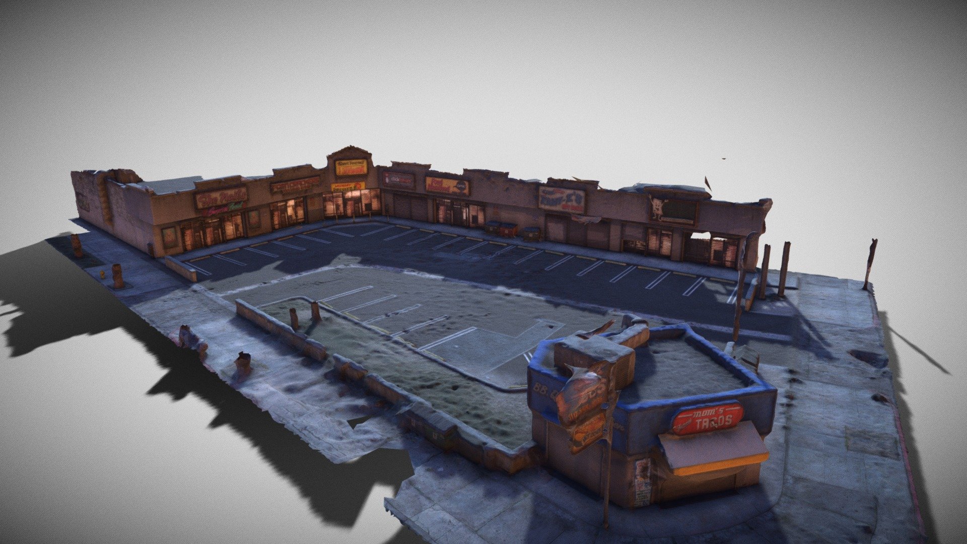 Shop with parking photoscan - Download Free 3D model by RobenSikk ...