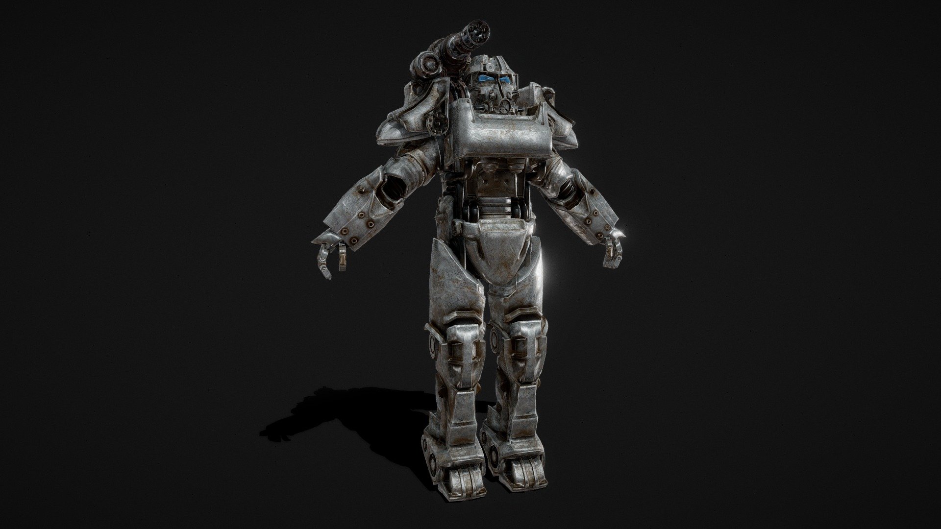 Fallout 4 T60 PowerArmor - 3D model by Eldarian [f7e1600] - Sketchfab