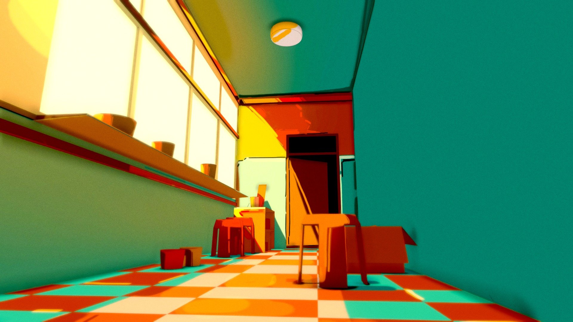 Window Light - 3D Painting - Download Free 3D model by Rahul Purohit ...