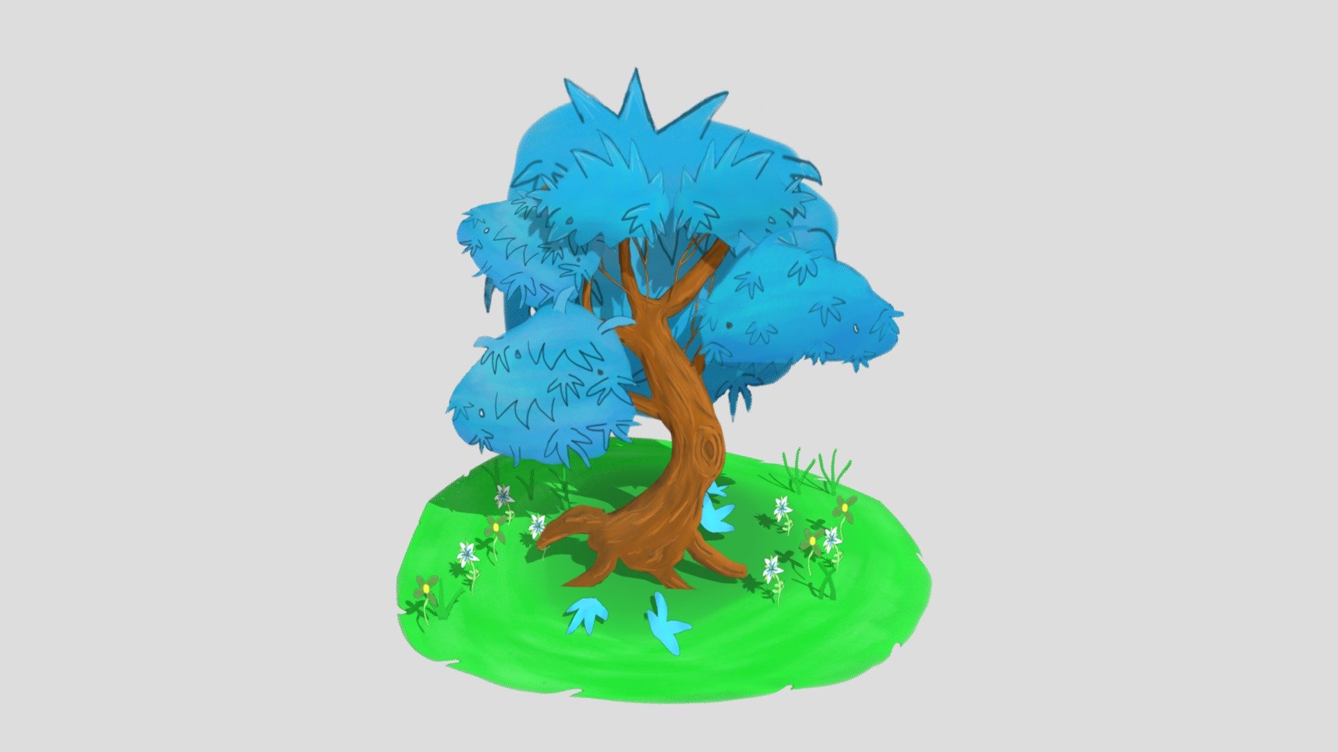 2.5D Tree - 3D model by Jonny Mendoza (@cursedblueeyes) [f7e55f2 ...