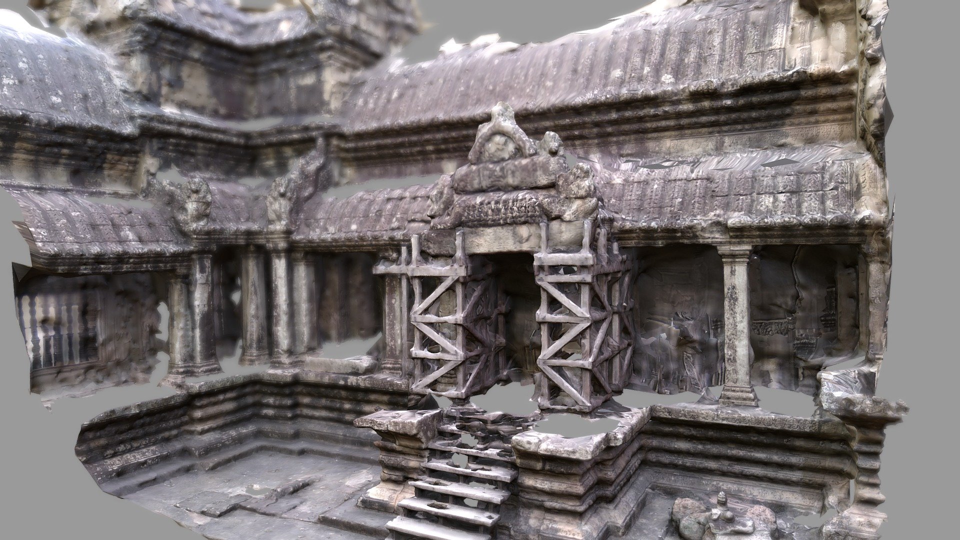 Angkor Wat patio - 3D model by asecashugo [f7e56e4] - Sketchfab