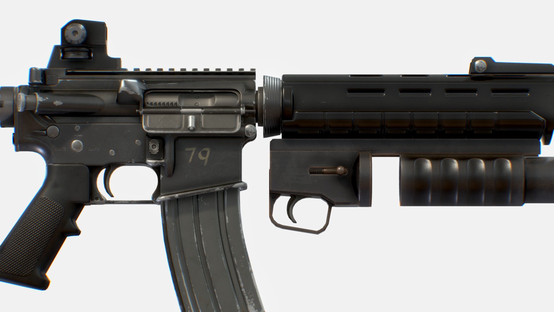 Assault Rifle AR_KH25 - 3D model by ICRCVR [f7e7c61] - Sketchfab