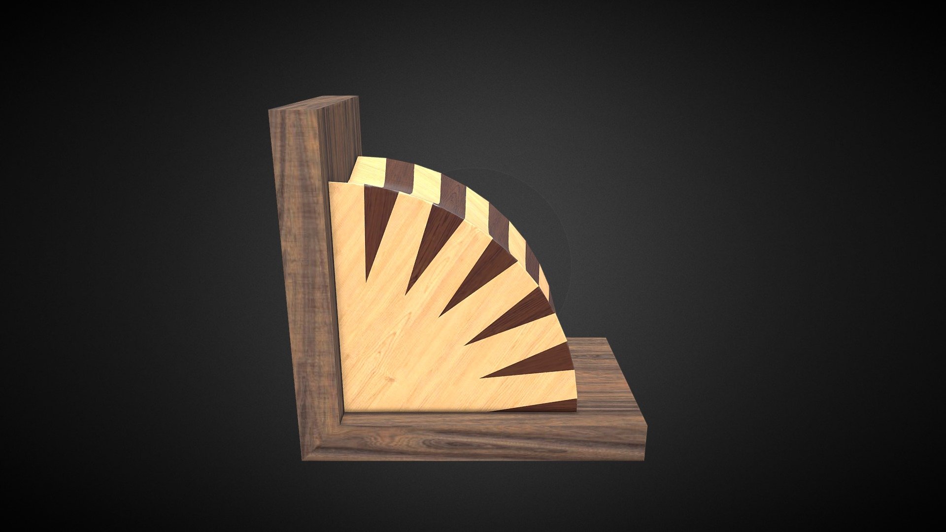 Wooden Bookend - 3D model by union20 [f7e8b48] - Sketchfab