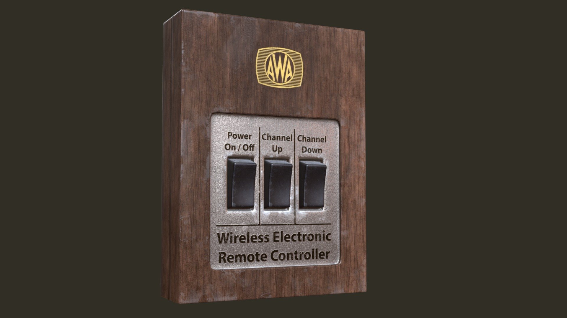Radiola AWA ficticional TV remote - Buy Royalty Free 3D model by ...