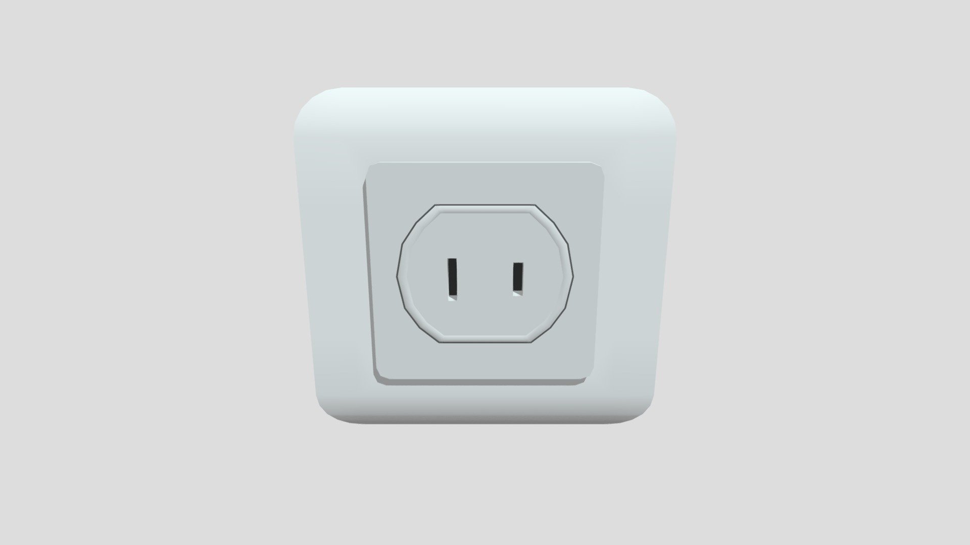 Wall type a plug - Download Free 3D model by 1-3D.com [f7ea7c0] - Sketchfab