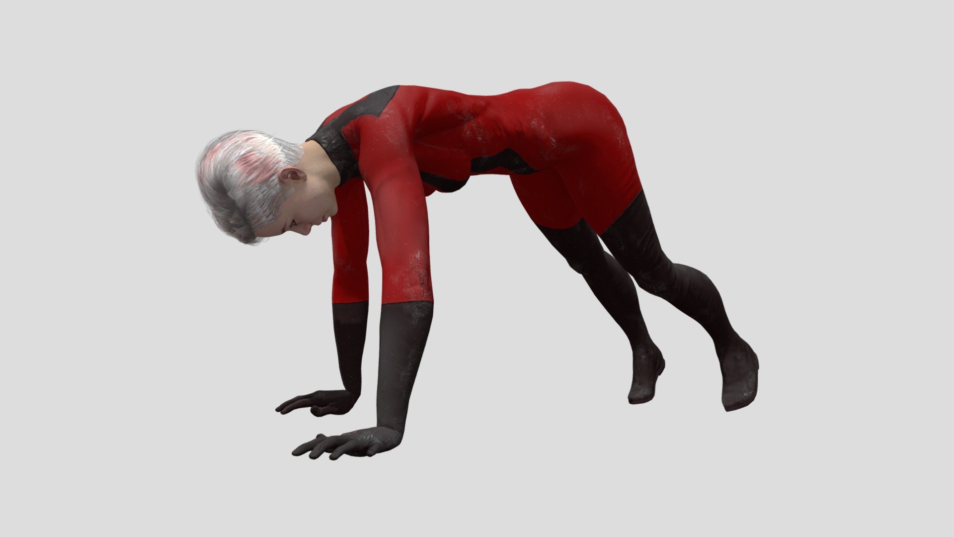 Fitness Guru does the Pike Walk Exercise - 3D model by LasquetiSpice ...