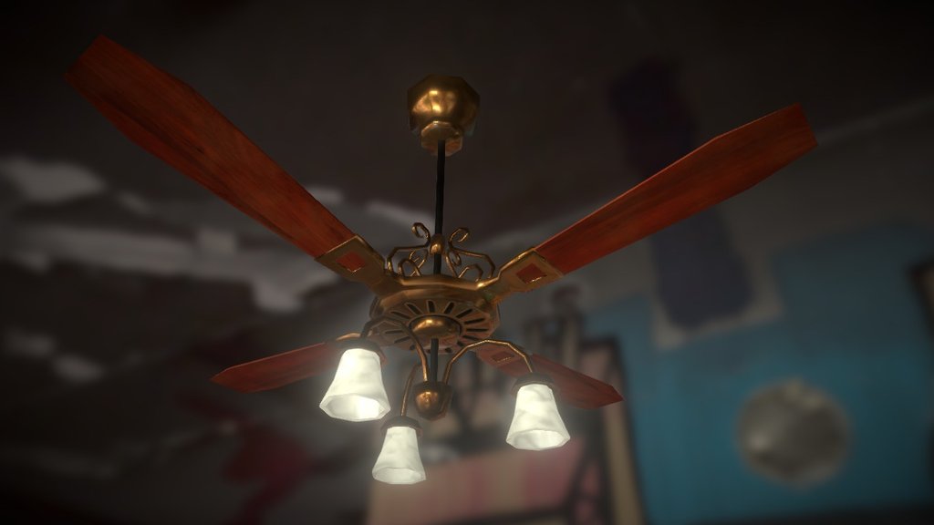 Ceiling Fan - 3D model by romuloferreira [f7ebcec] - Sketchfab