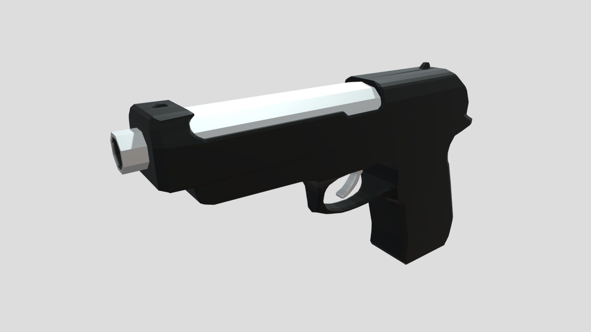 Handgun - 3D model by Tanawat_Akk [f7ef164] - Sketchfab