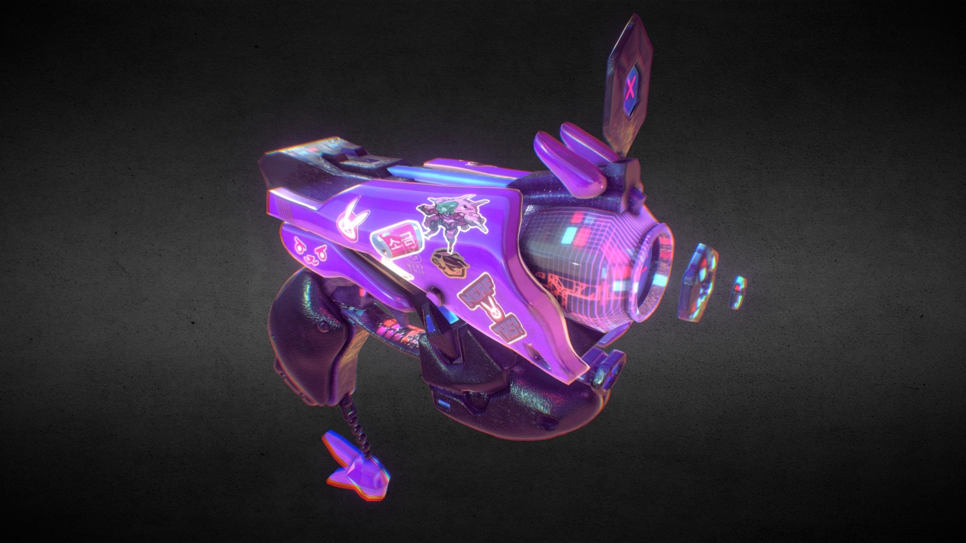 Gun Dva 3d Model By Pame Chavez [f7f0375] Sketchfab